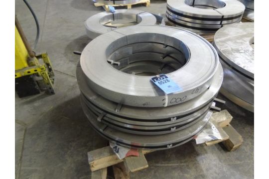 COILS 12 GA. X 2-3/4" GALVANIZED SKIDDED STEEL, APPROX. TOTAL WEIGHT ...
