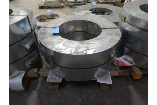 COILS 26 GAUGE X 6.4375" GALVINIZED SKIDDED STEEL, APPROX. TOTAL WEIGHT ...