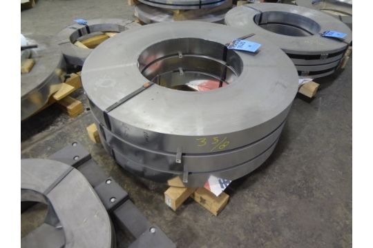 COILS 26 GAUGE X 3.625" GALVINIZED SKIDDED STEEL, APPROX. TOTAL WEIGHT ...