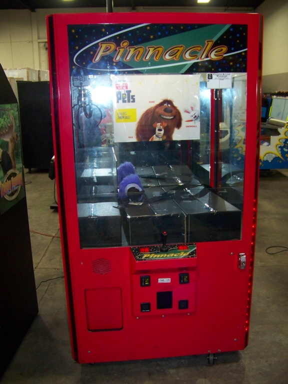 42"" PINNACLE ICE PLUSH CLAW CRANE MACHINE RED. . Item is in used ...