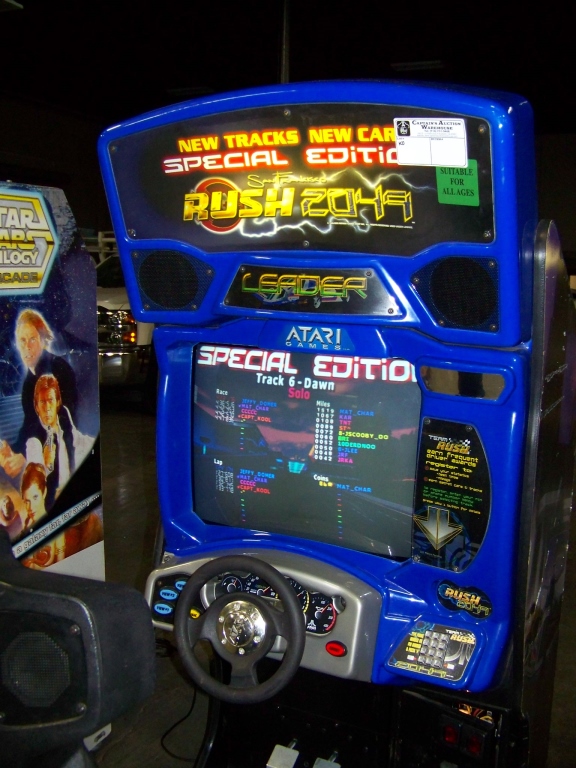 RUSH 2049 SPECIAL EDITION RACING ARCADE GAME ATARI. . Item is in used ...