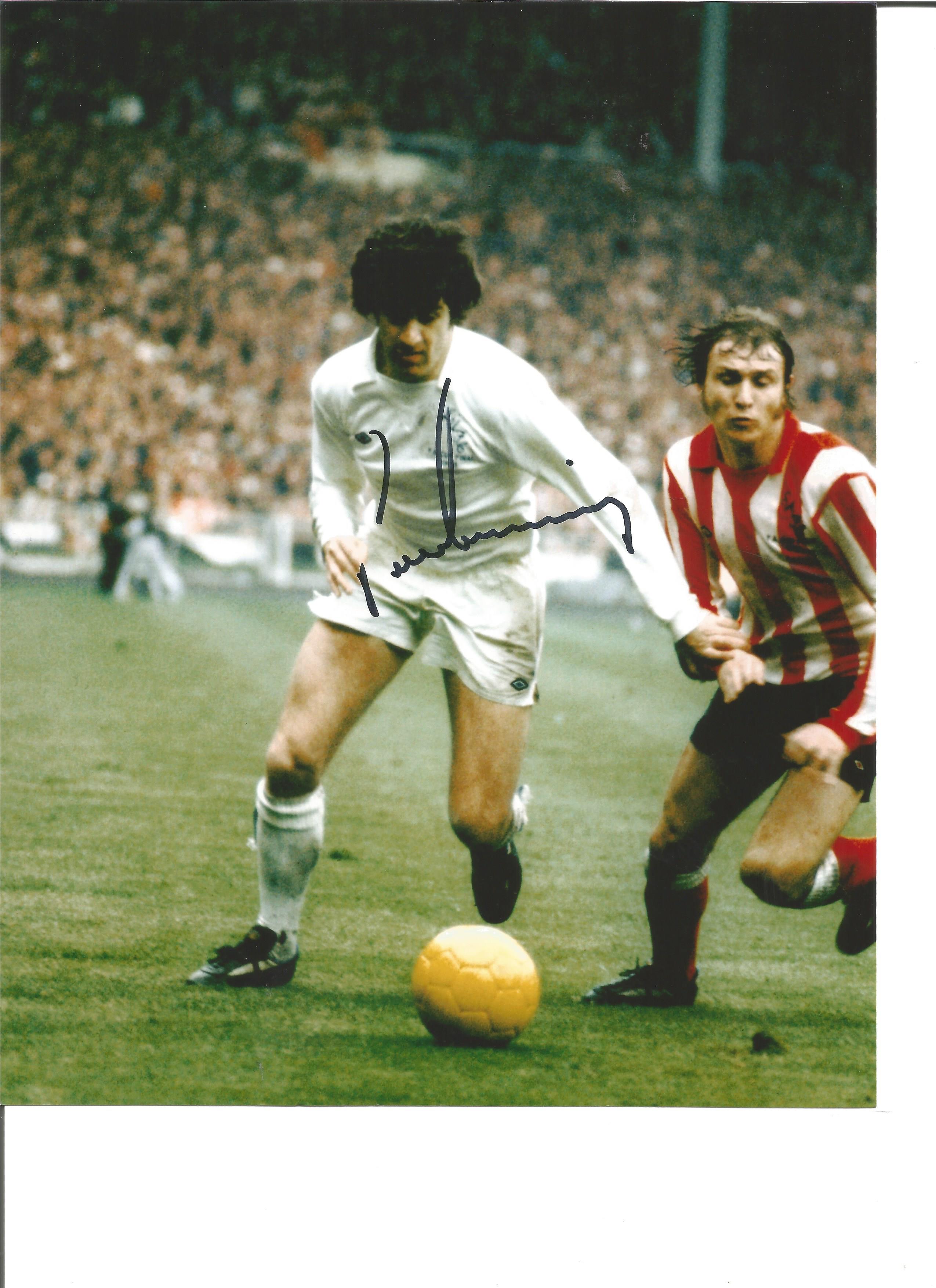 Football Peter Lorimer Pictured In Action For Leeds United Against ...