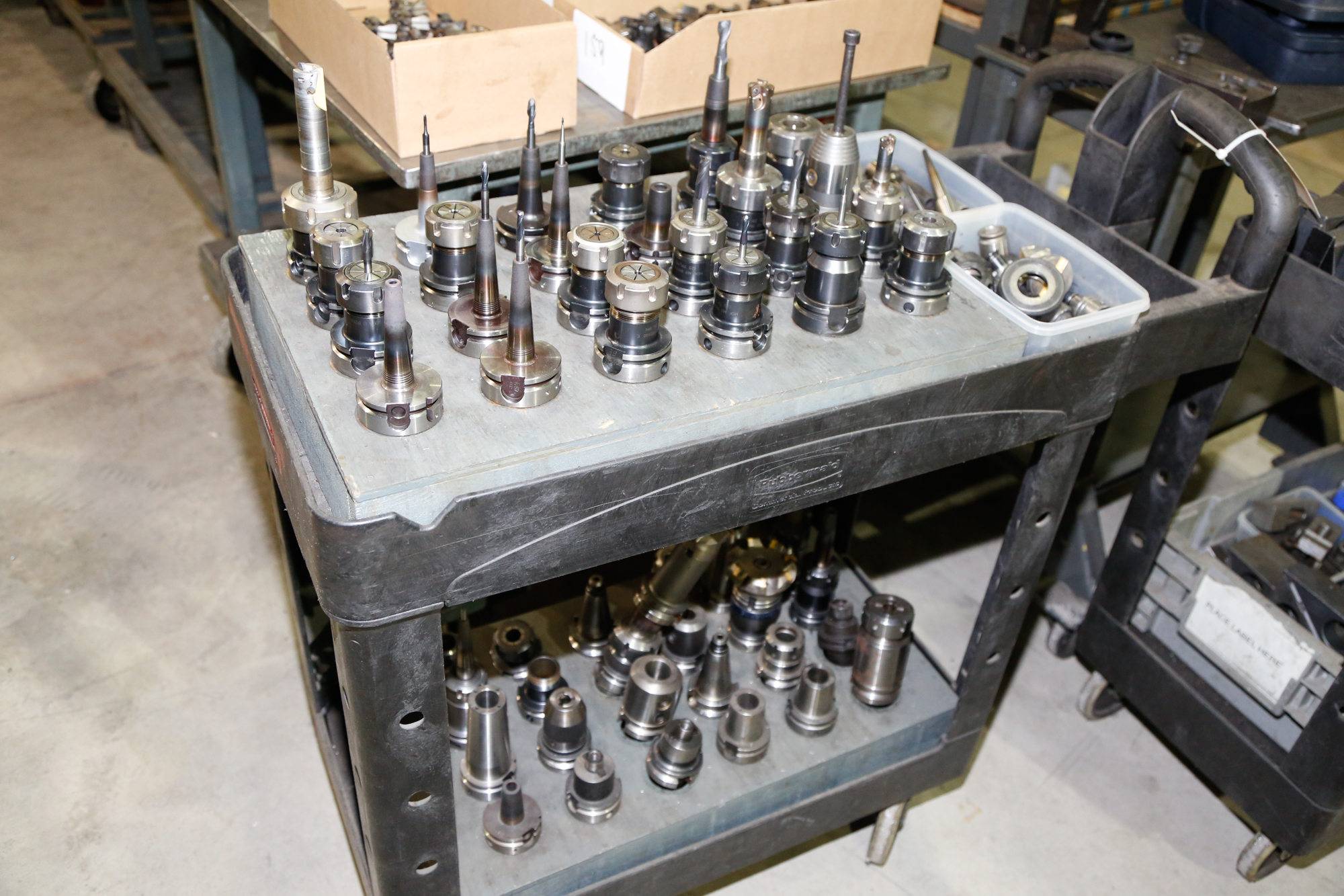 (49) HSK 63 TOOL HOLDERS W/ CART