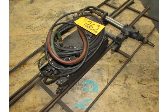 NCG CUT-O-MATIC TRACK CUTTING TORCH BUGGY WITH TRACK (LOC. LAYDOWN)