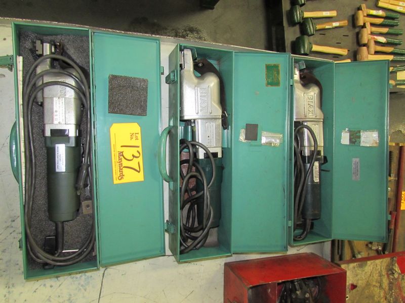 BIAX ELECTRIC SCRAPERS (1) TYPE 7ELM, (1) TYPE 8EM, (1) TYPE HM10 (LOC ...