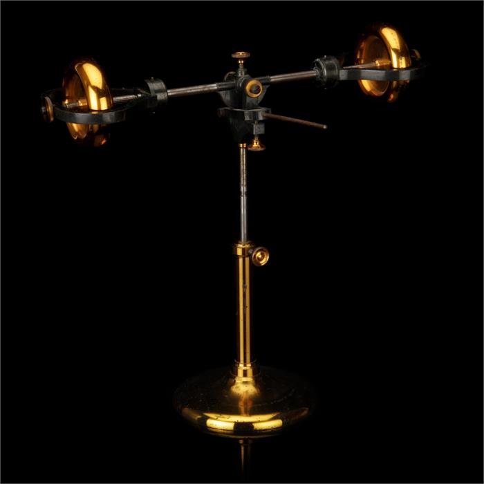 A Twin or Double Gyroscope, by Newton & Co, rare fully adjustable ...