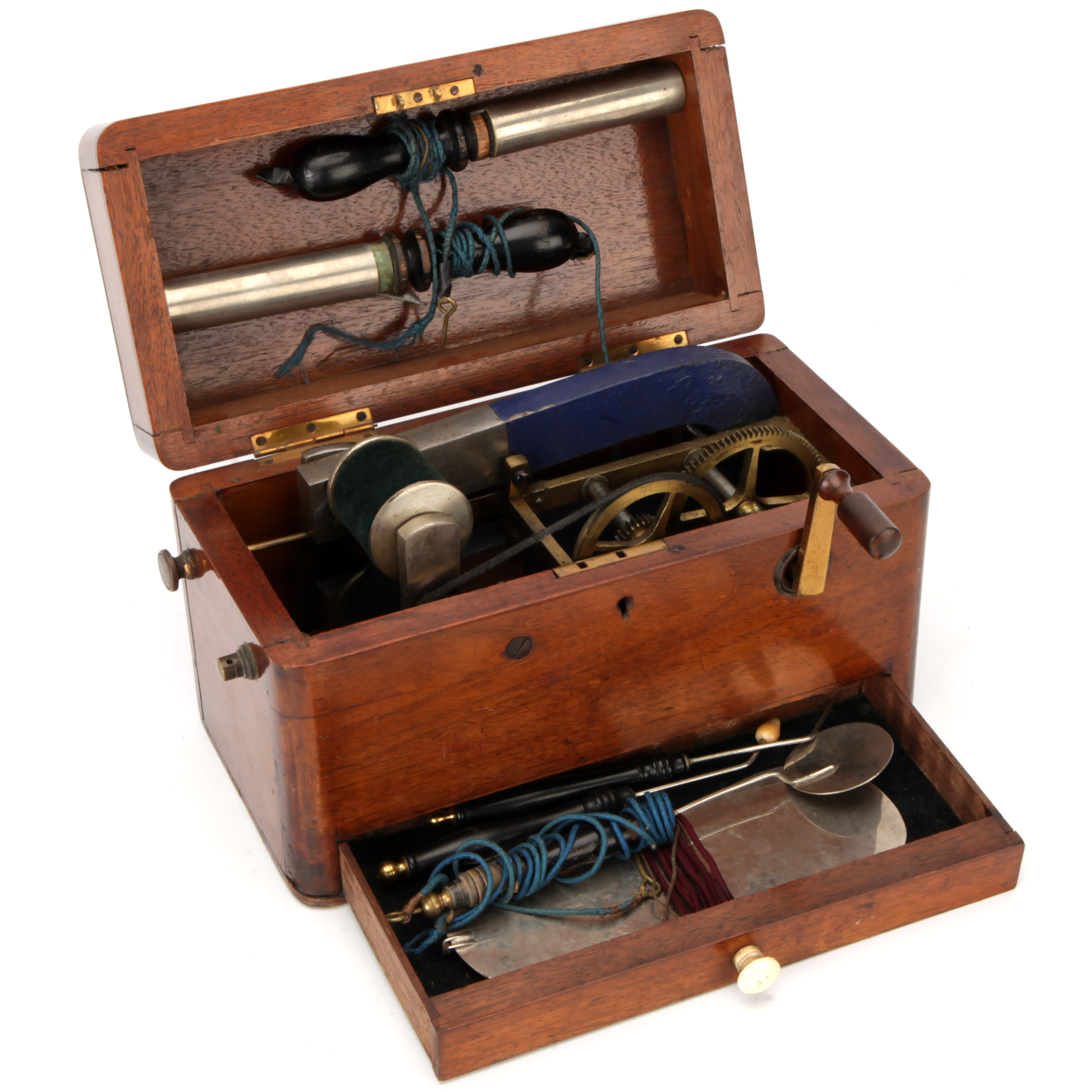 A Victorian Electro-Therapy Machine, unusually large late 19th century ...