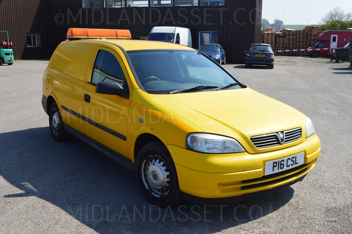 2003/03 REG VAUXHALL ASTRA ENVOY DTI CAR DERIVED VAN YELLOW *NO VAT ...