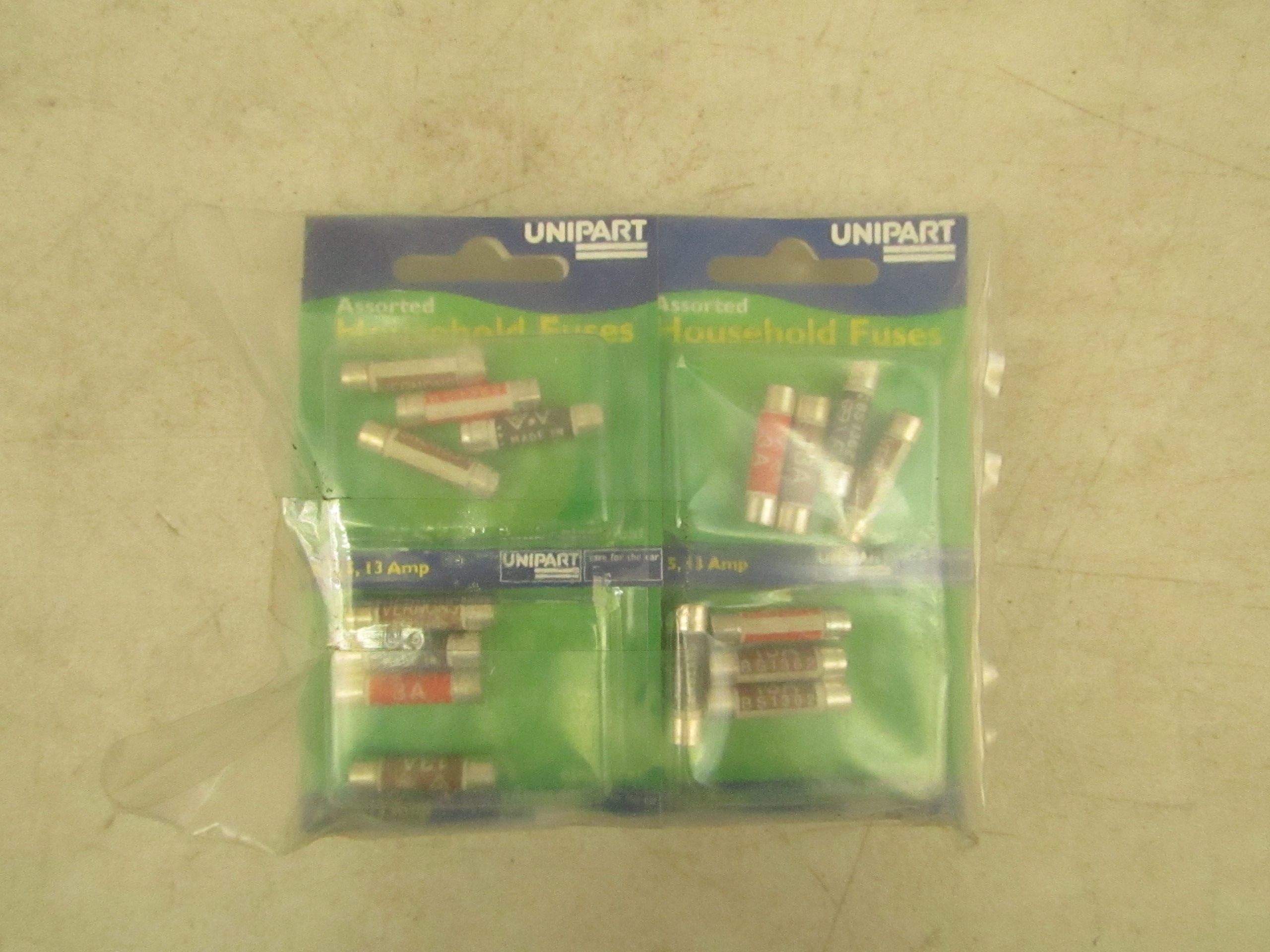 8x Packs of household fuses, all new and packaged.