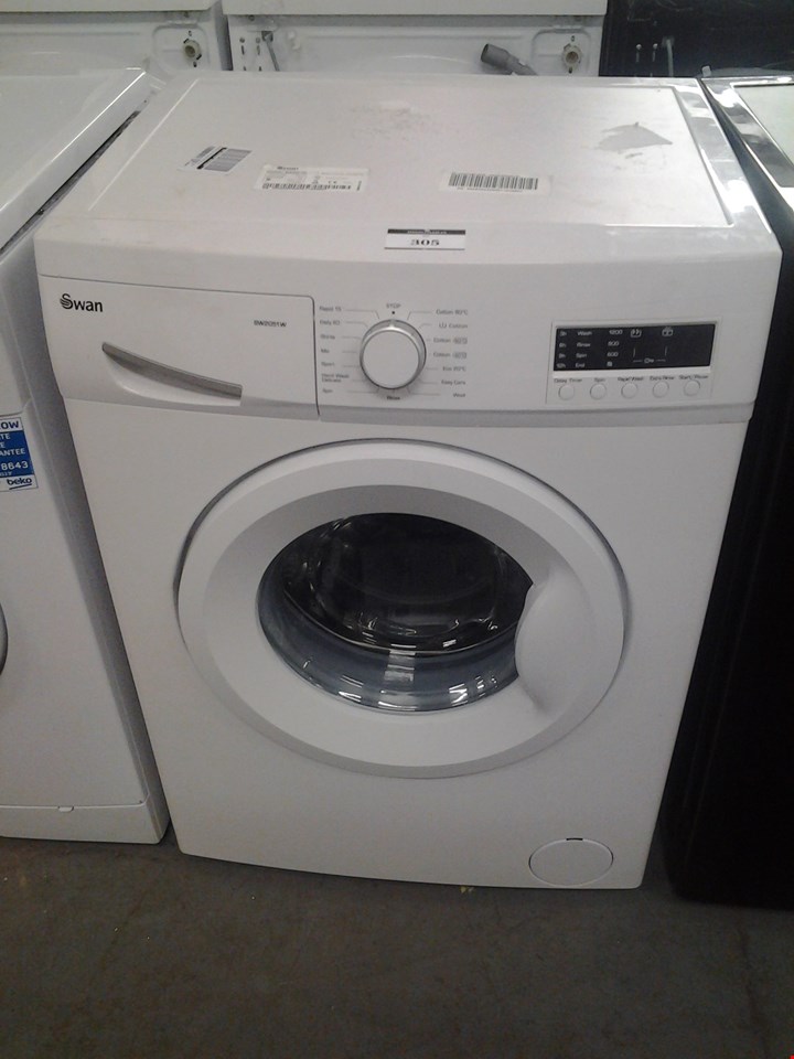 SWAN SW2051W WHITE 7KG 1200 SPIN WASHING MACHINE.