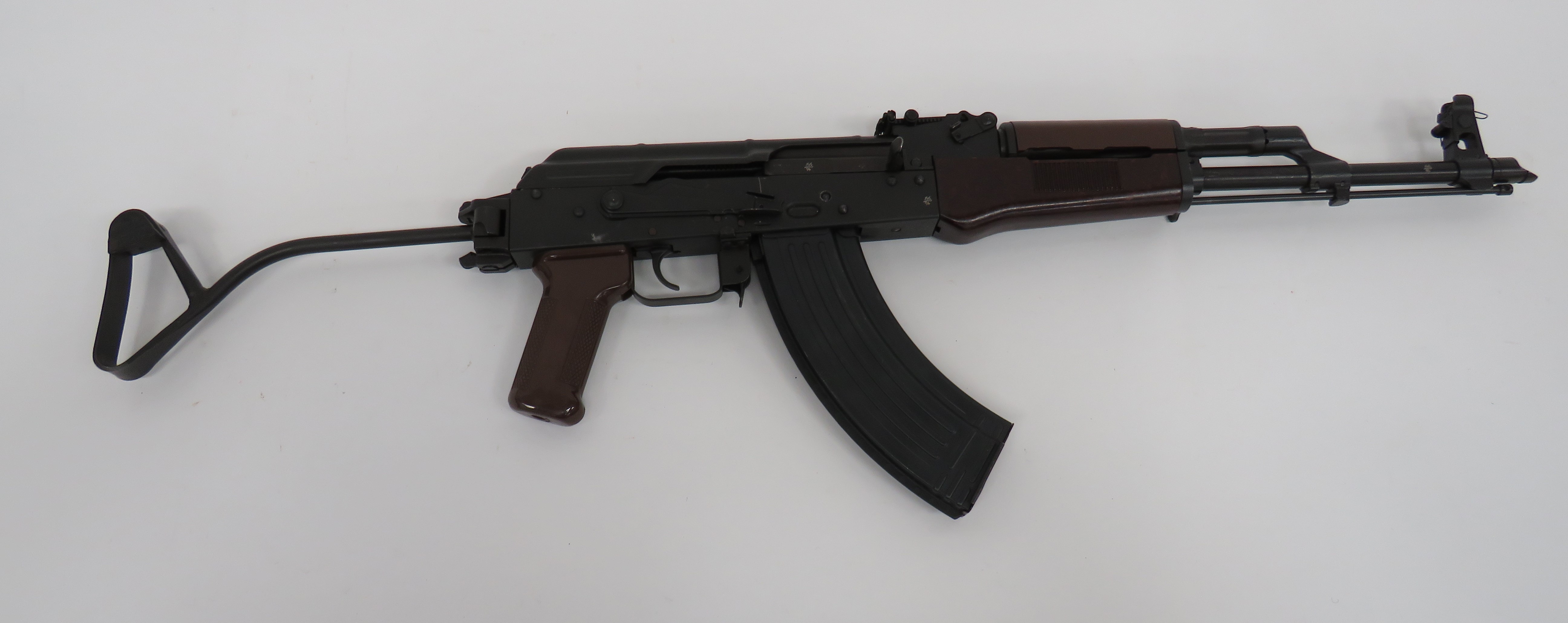 Deactivated East German MPIAKS-74 (AK47) Assault Rifleblued barrel with ...