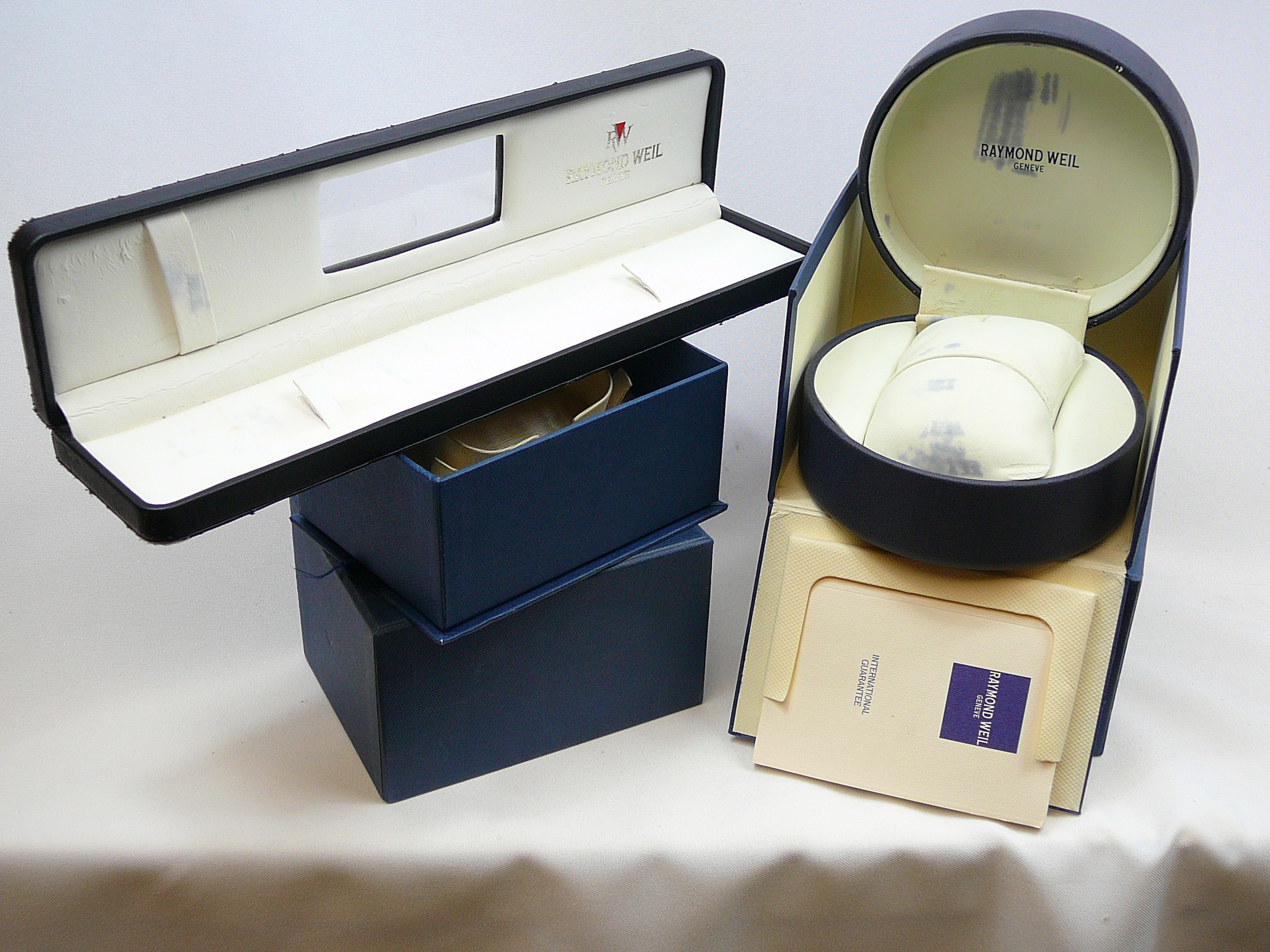 3 x Raymond Weil watch boxes
