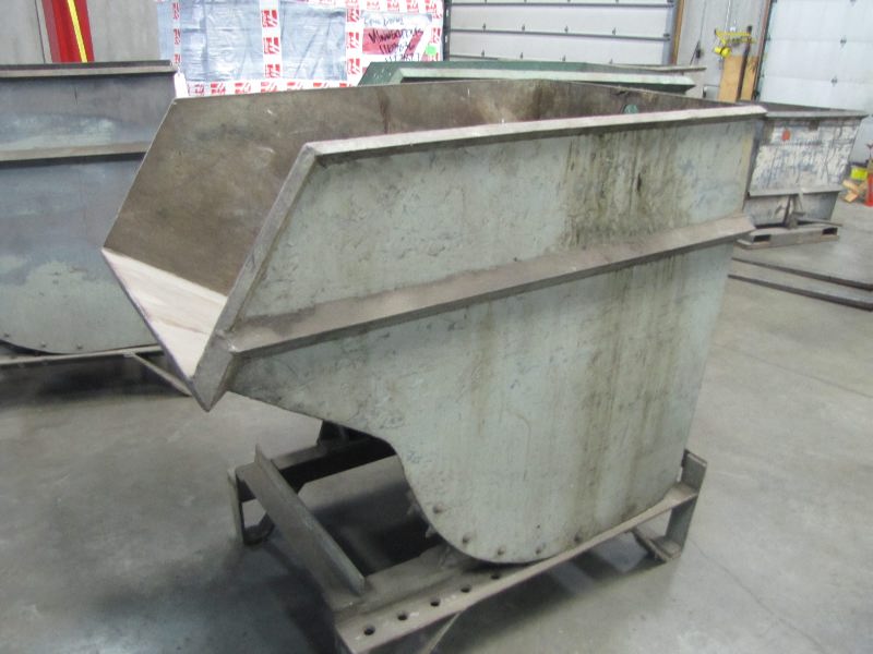 Scrap Hopper #7 64" F-B, 36 1/2" L-R, 60" H, Inside Dimensions: 60" F-B ...