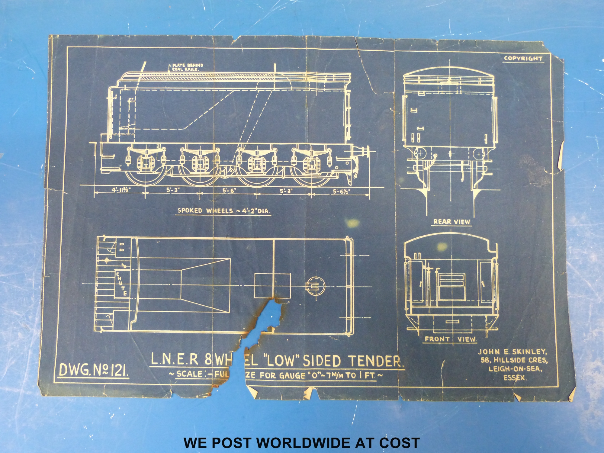 Approximately 40 John Skinley 7mm scale LNER railway locomotive and ...