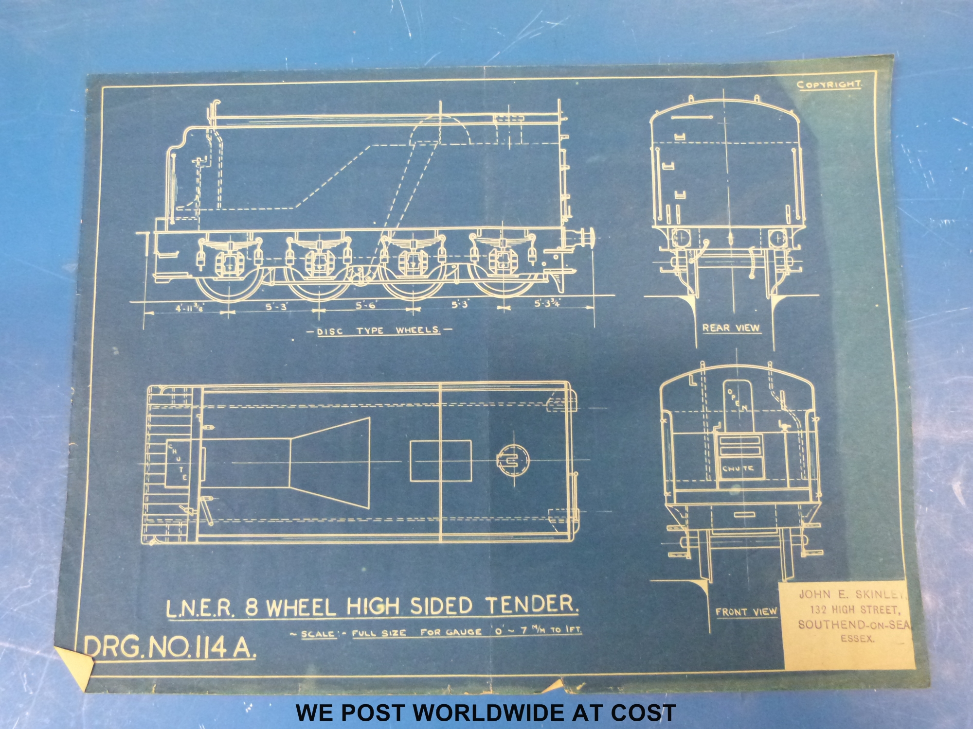 Approximately 40 John Skinley 7mm scale LNER railway locomotive and ...
