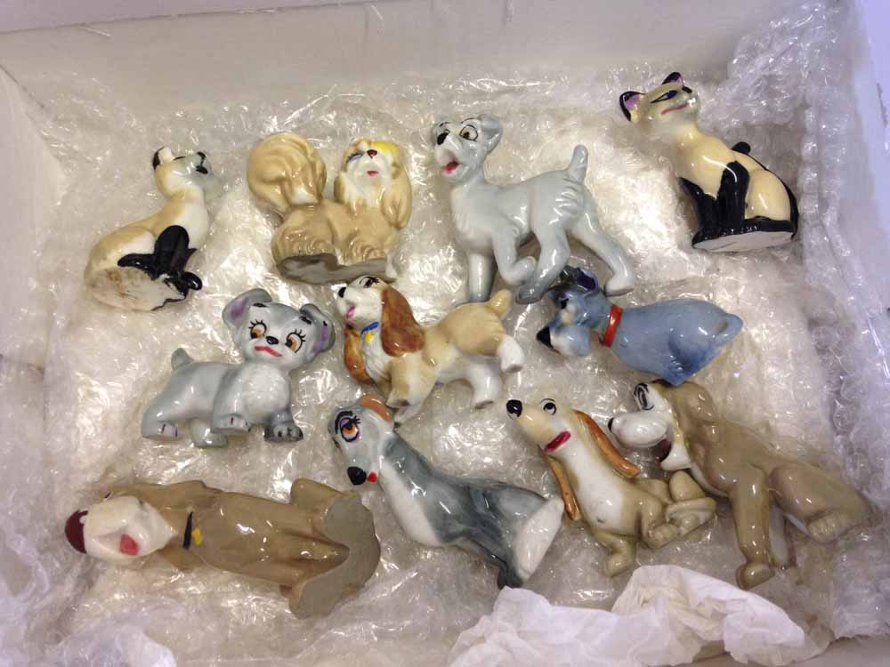 Wade Whimsies Disney Hat Box series, Lady & the Tramp full set of 11 ...