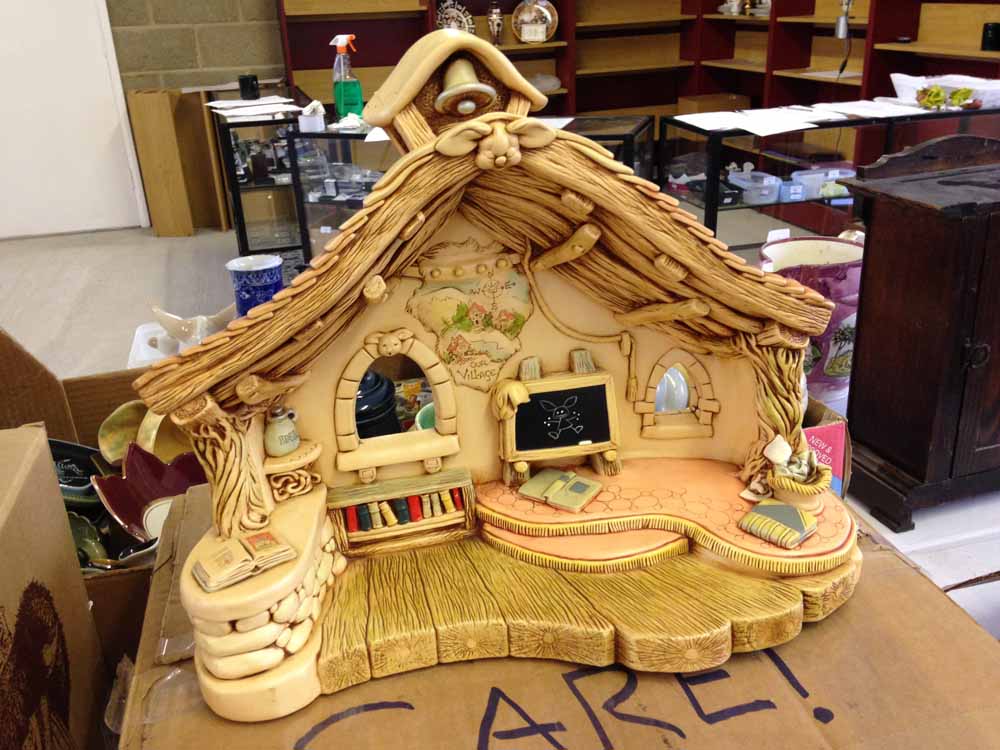 An original Pendelfin rabbit family 'Old School House', in excellent ...