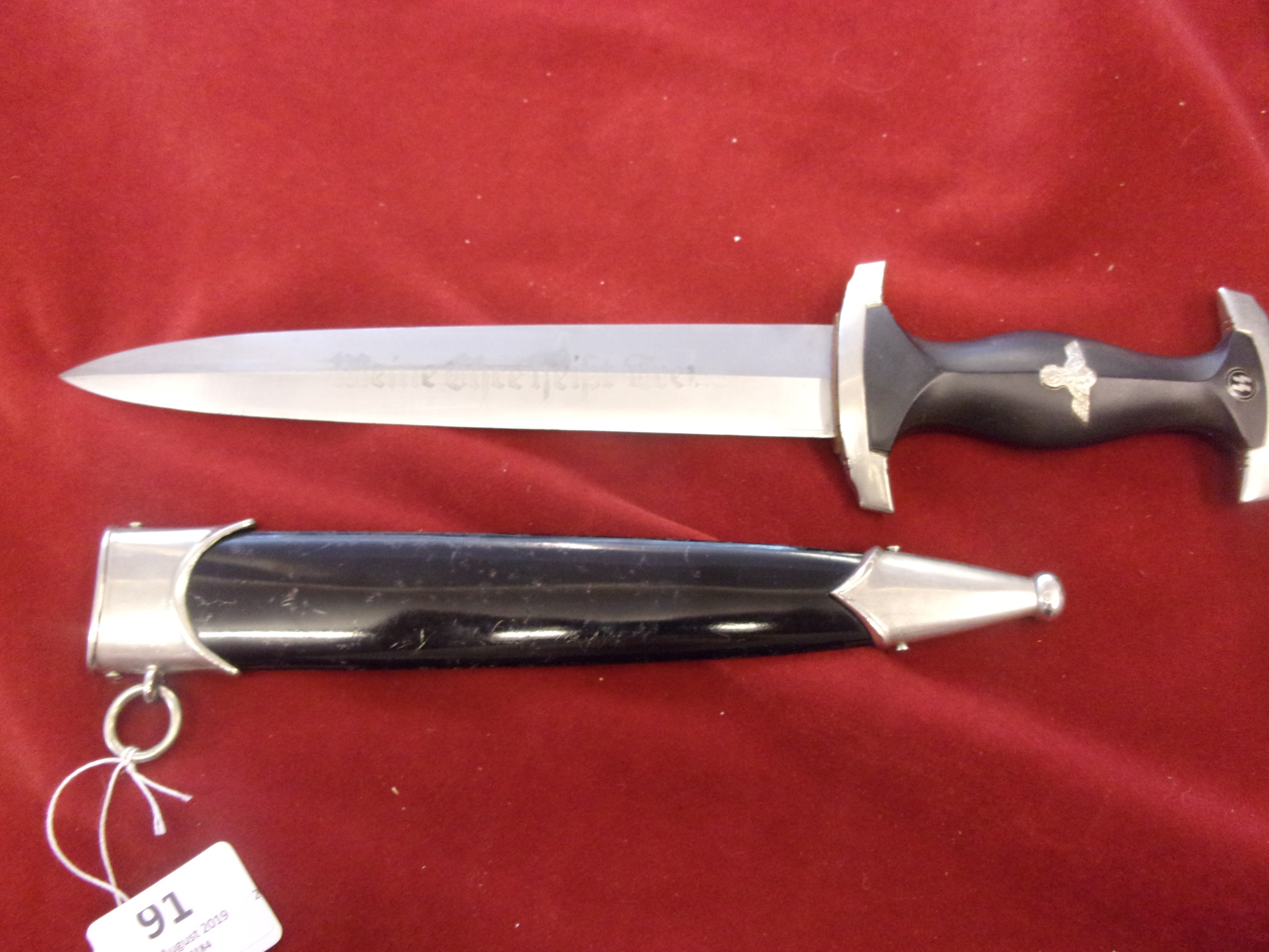 Nazi SS Dagger Replica, marked on the blade RZM 'M7/36' a nice re ...