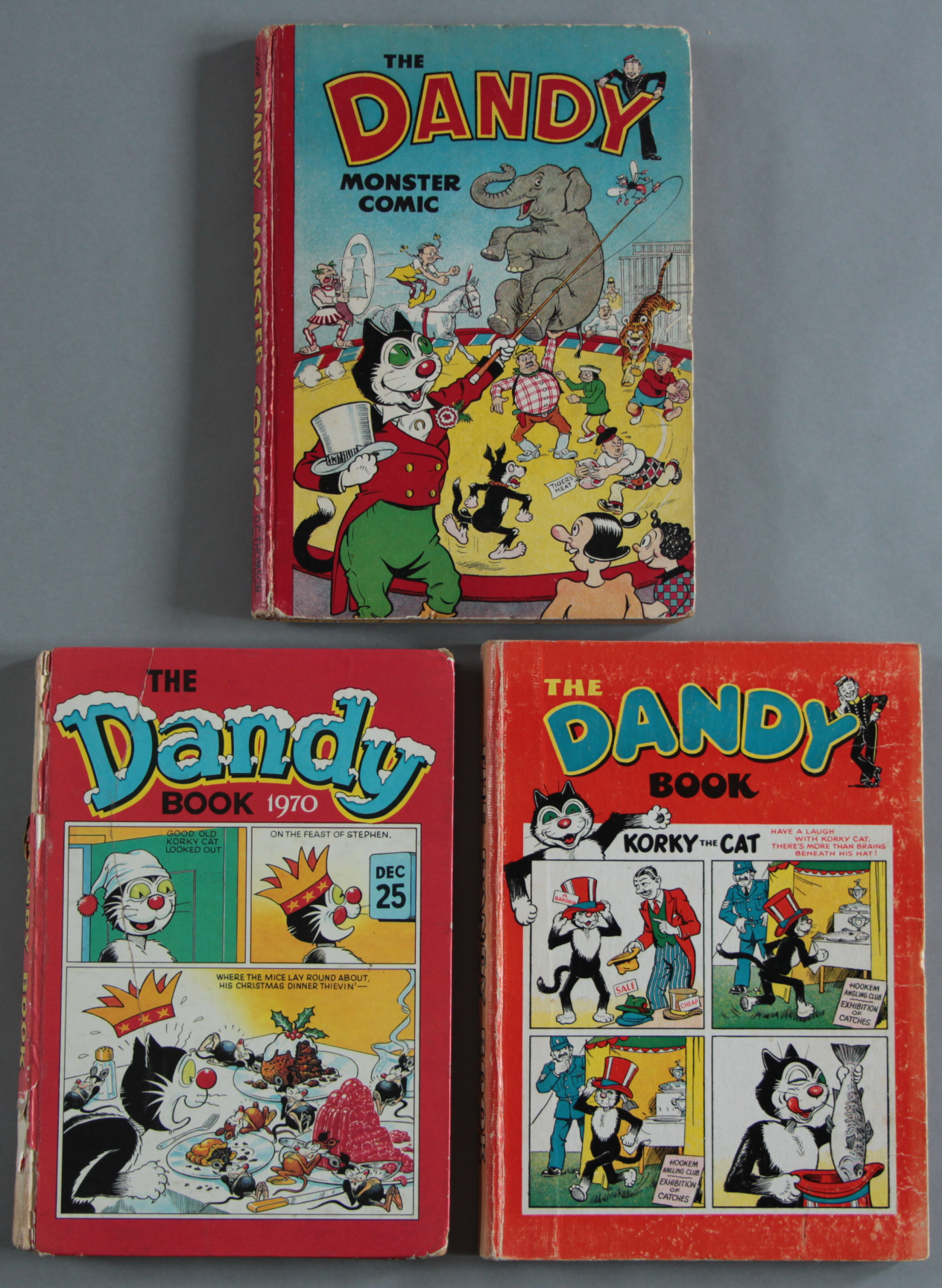 7 Vintage Beano and Dandy annuals including:'The Beano Book' Annual #3 ...