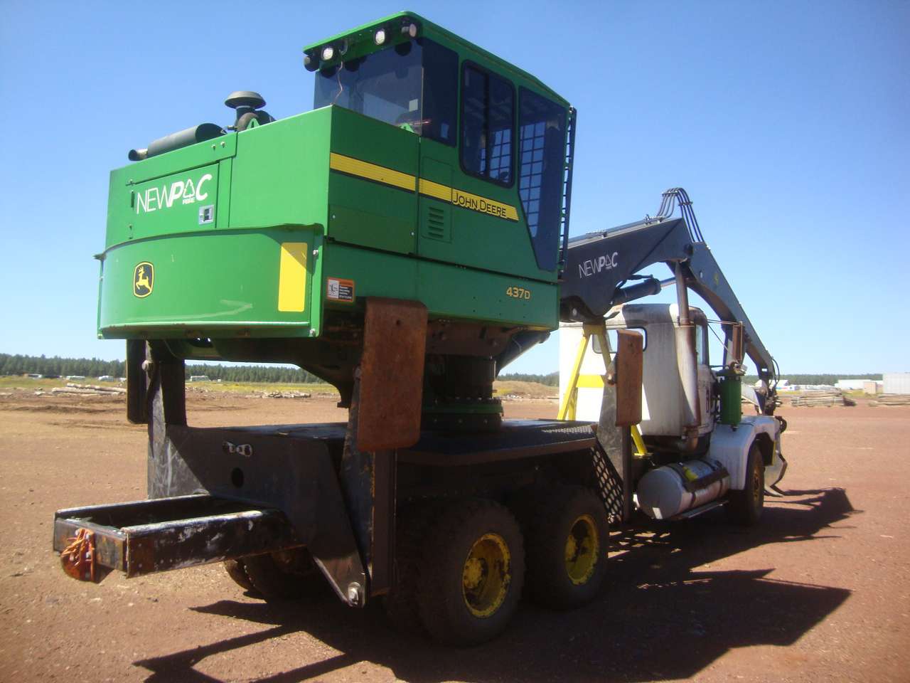2015 John Deere 437D Knuckle Boom Log Loader Rotobec 360ø Grapple Head ...