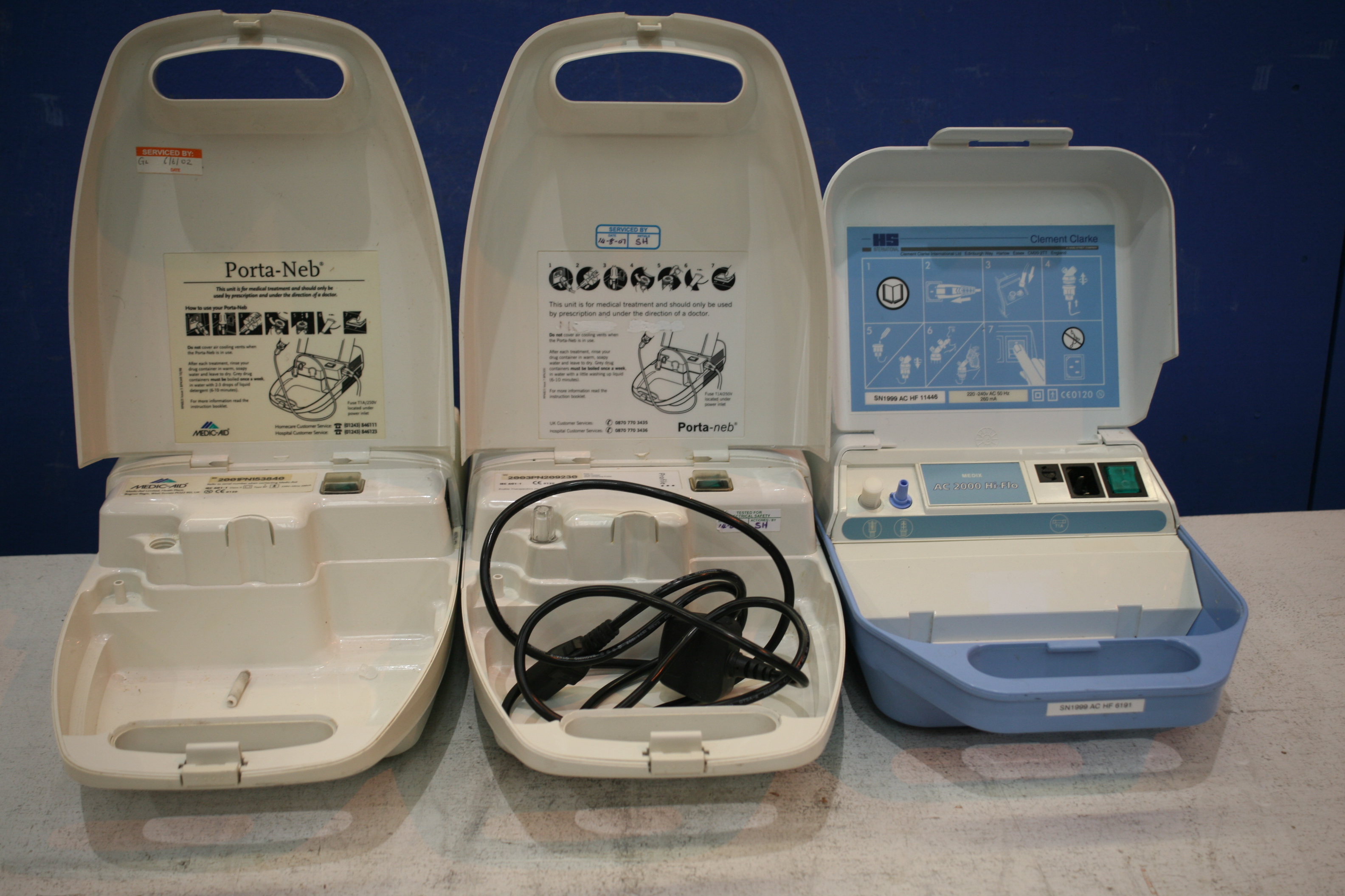 Medix AC 2000 HI-Flo Neb Nebuliser And 2x Medicaid Nebulisers
