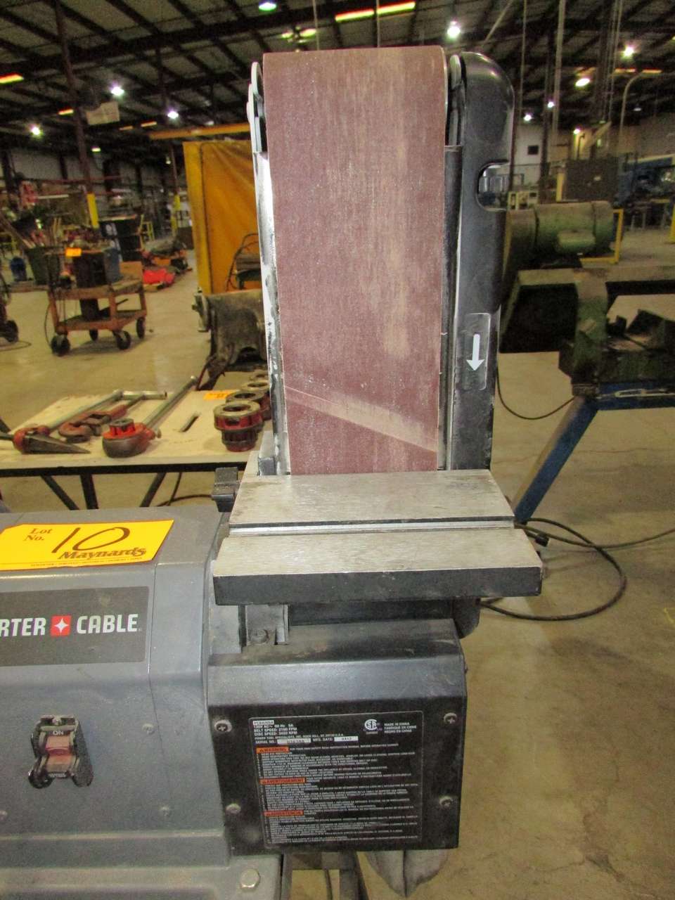 2012 Porter Cable PCB420SA 8" Disc/4" Belt Combination Sander 2160FPM ...
