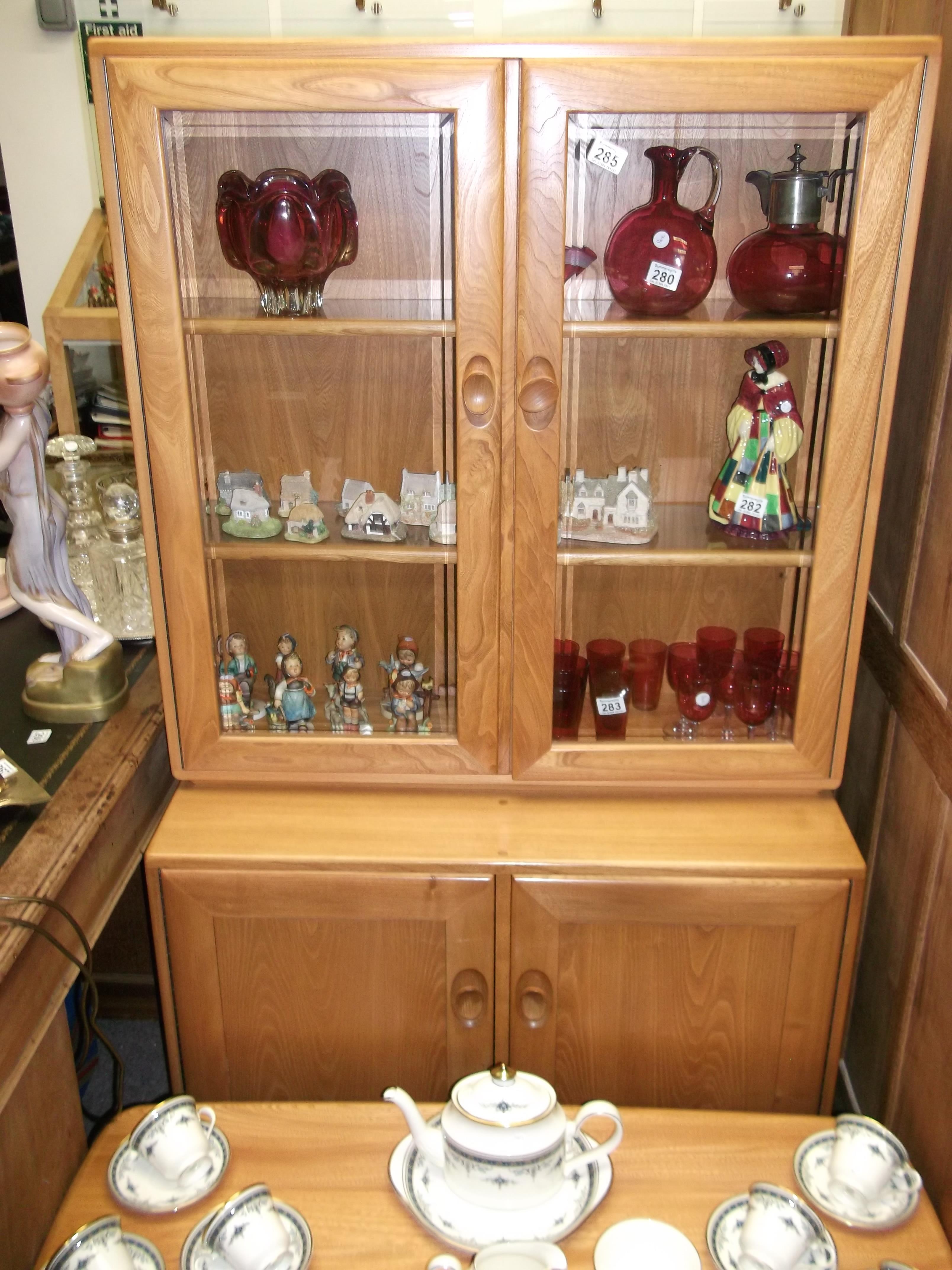 Ercol display cabinet.....excellent condition