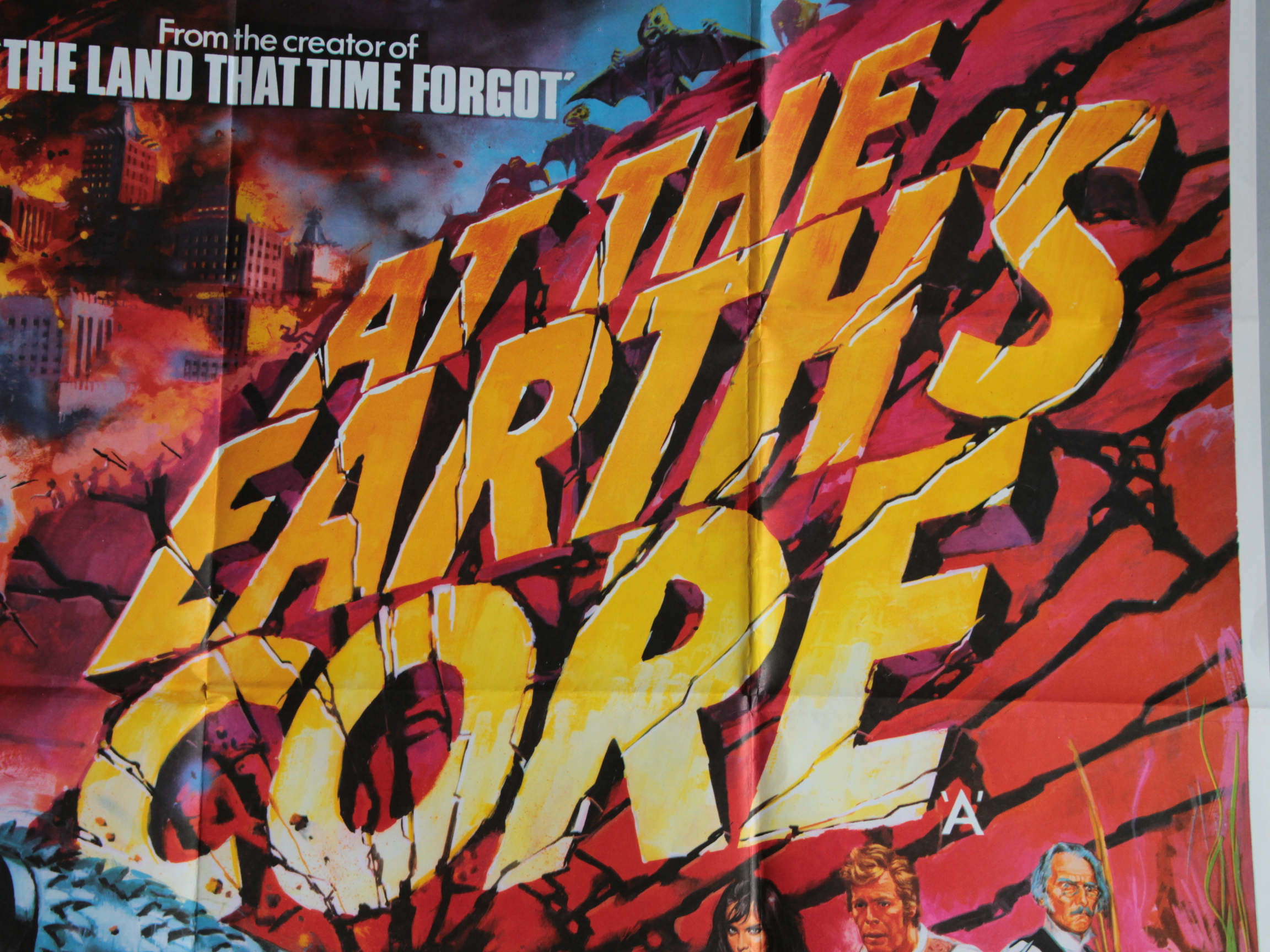 At the Earths Core (1976) original British Quad Film Poster 30x40" art ...