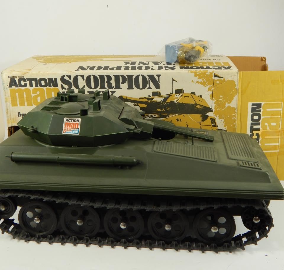 A Palitoy Action Man Scorpion Tank, boxed.