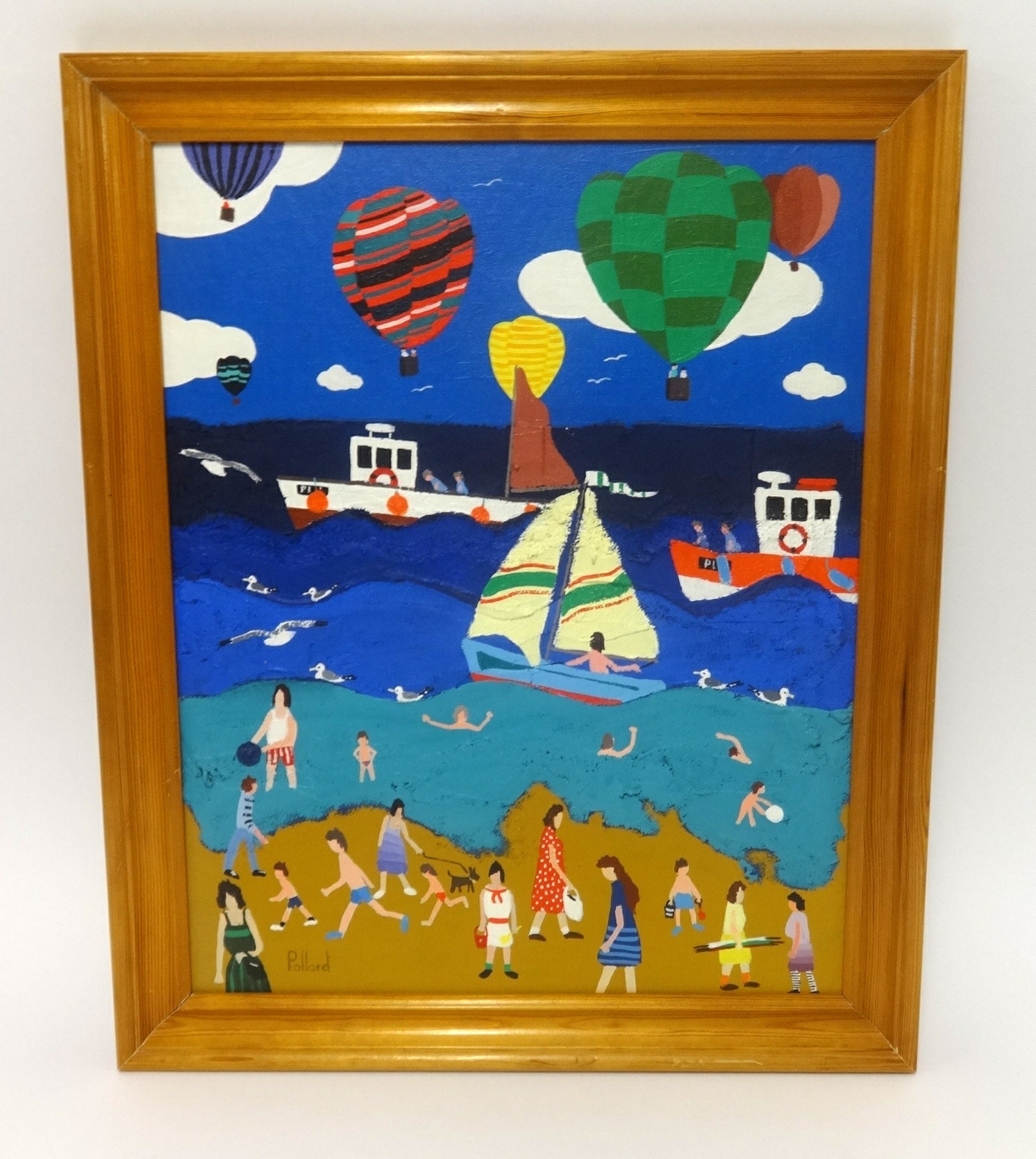 Brian Pollard, an early experimental painting using sand texture and ...