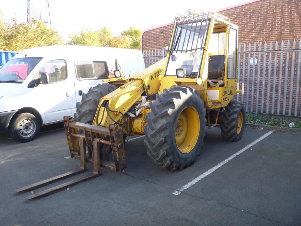 * A JCB 520-4 Loadall Tele Handler s/n 520-4/5008922 Engine s/n 900444K ...