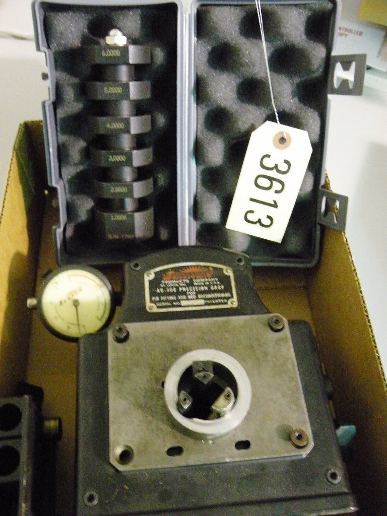 Sunnen Ag-300 Precision Gage for rod fitting and re-conditioning and Fowler calibration tree in c