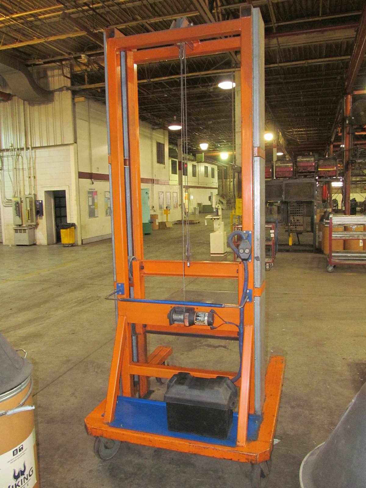 2000 lb. Electric Die Lift Cart, 29" x 32" Platform; 84" Lift Height