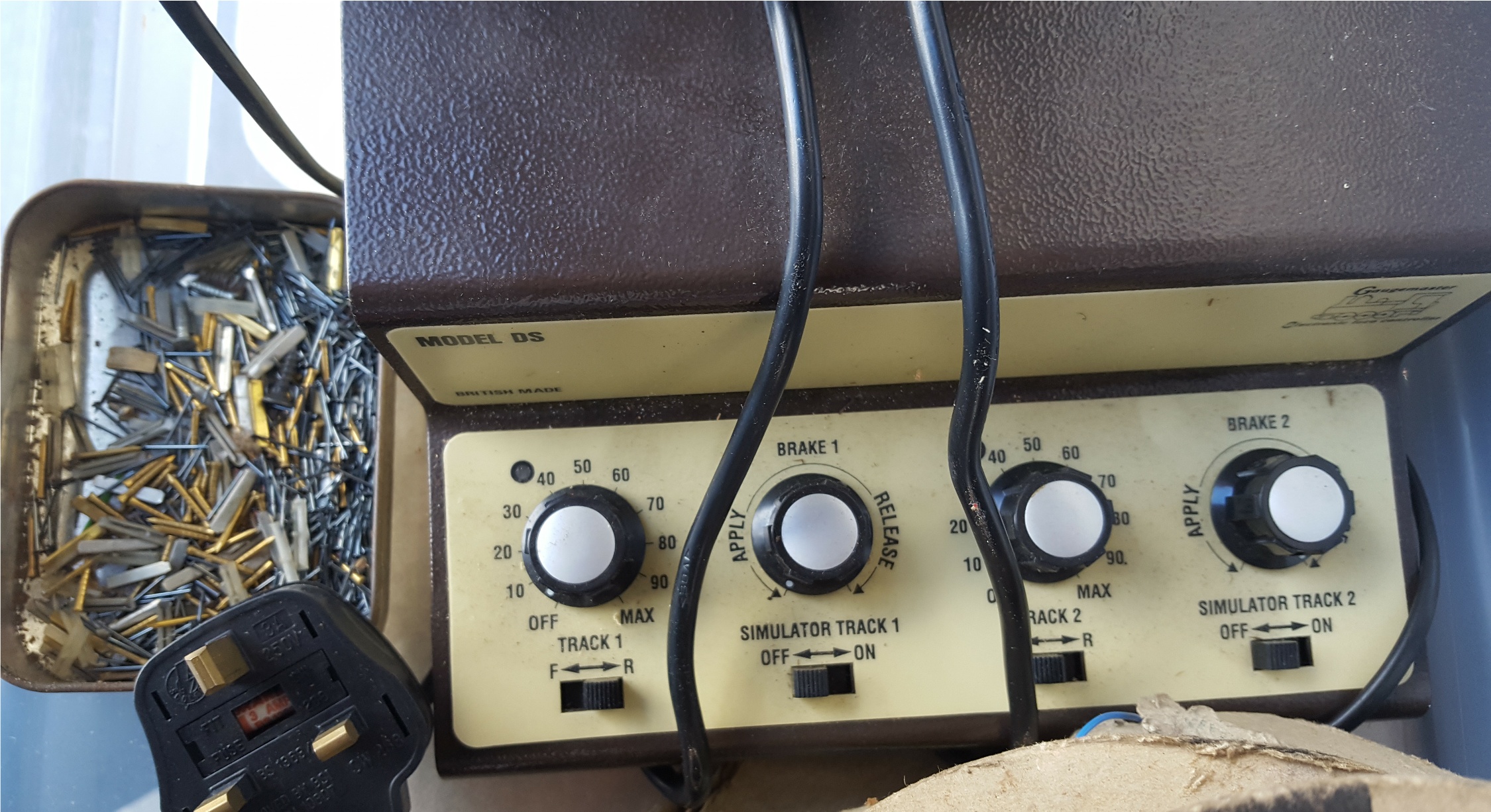 Vintage Retro Box of Model Train Controllers Wiring & Accessories NO ...