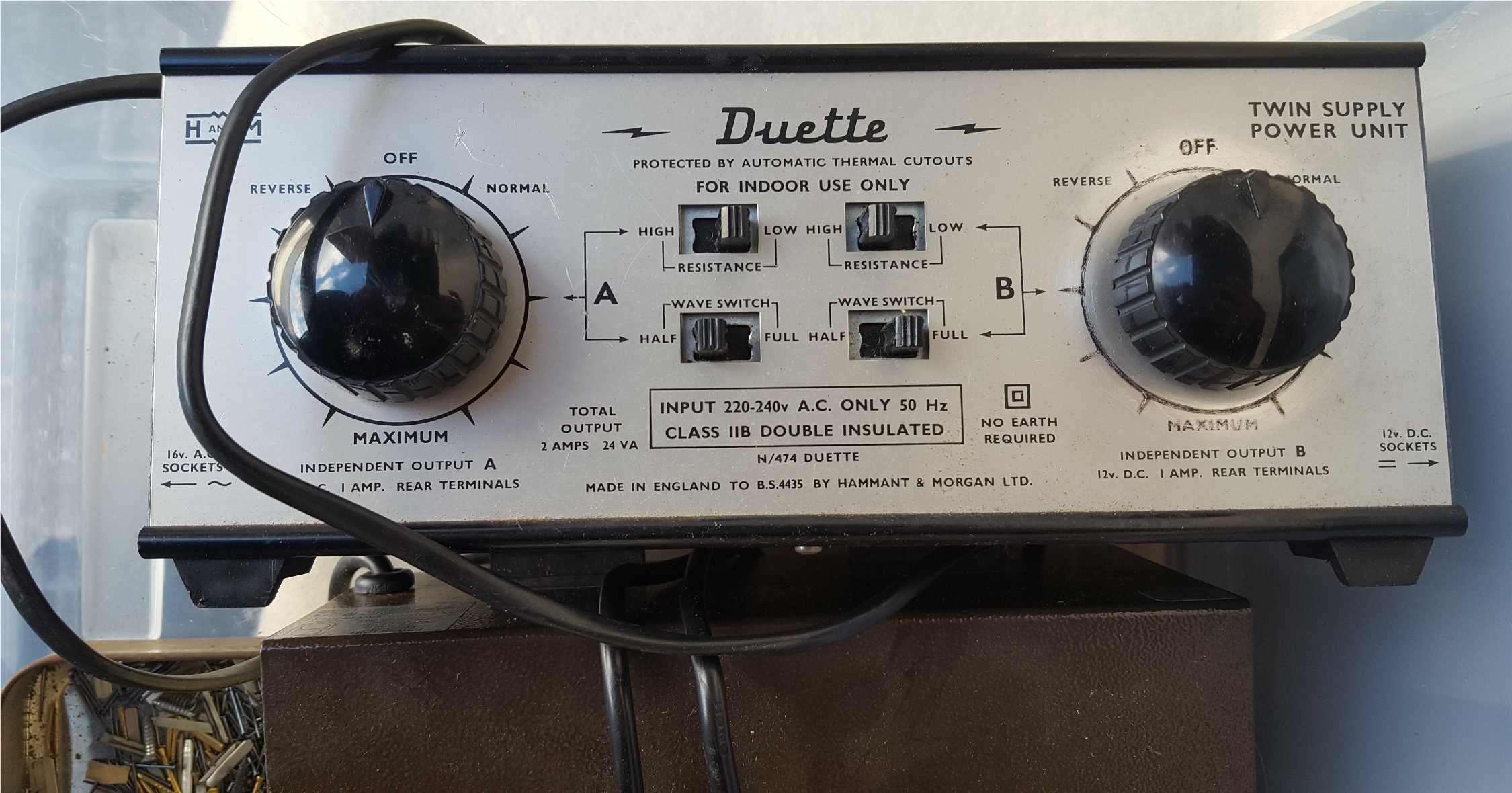 Vintage Retro Box of Model Train Controllers Wiring & Accessories NO ...