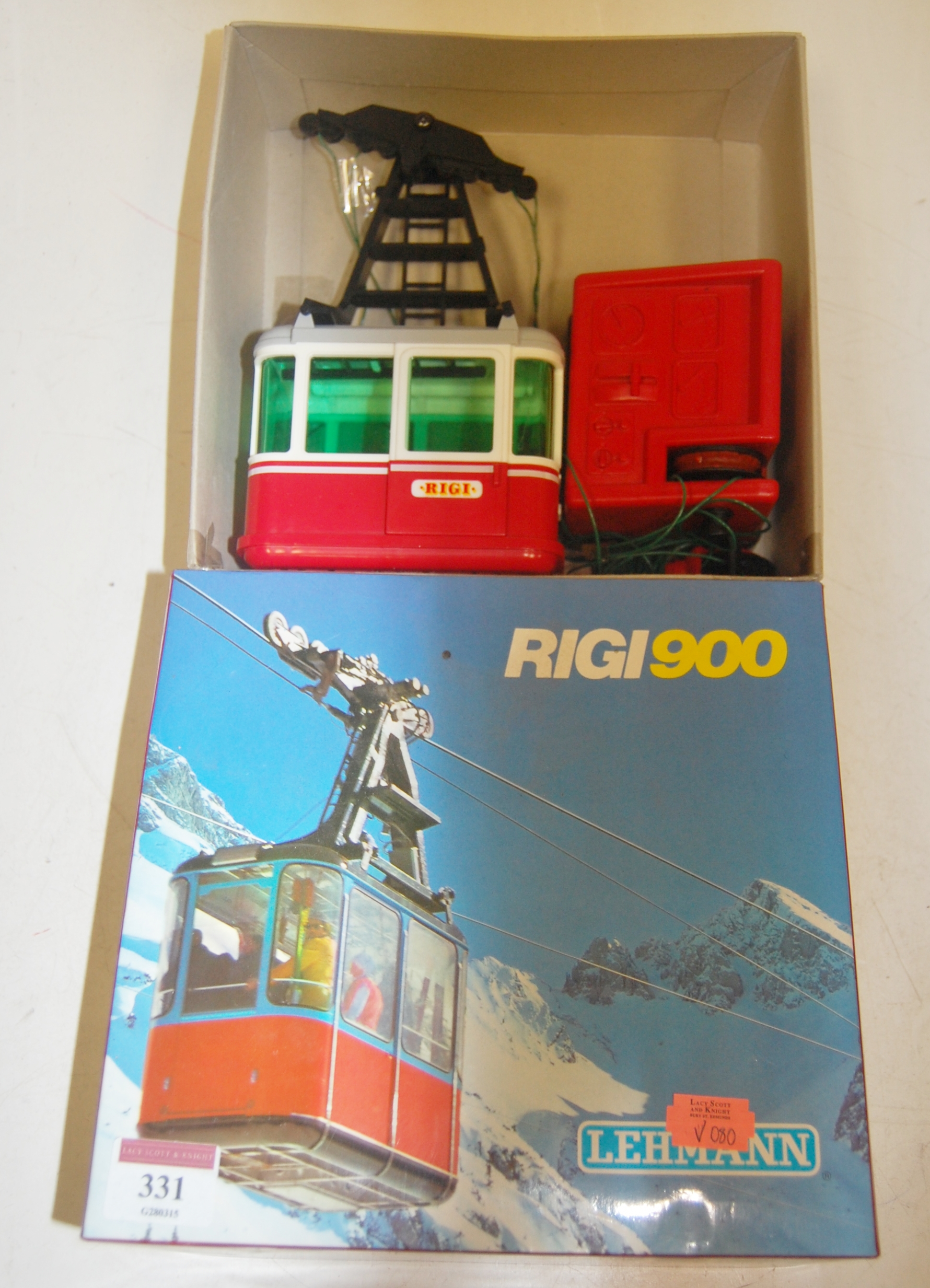 A Lehmann Rigi 900 toy cable car, boxed
