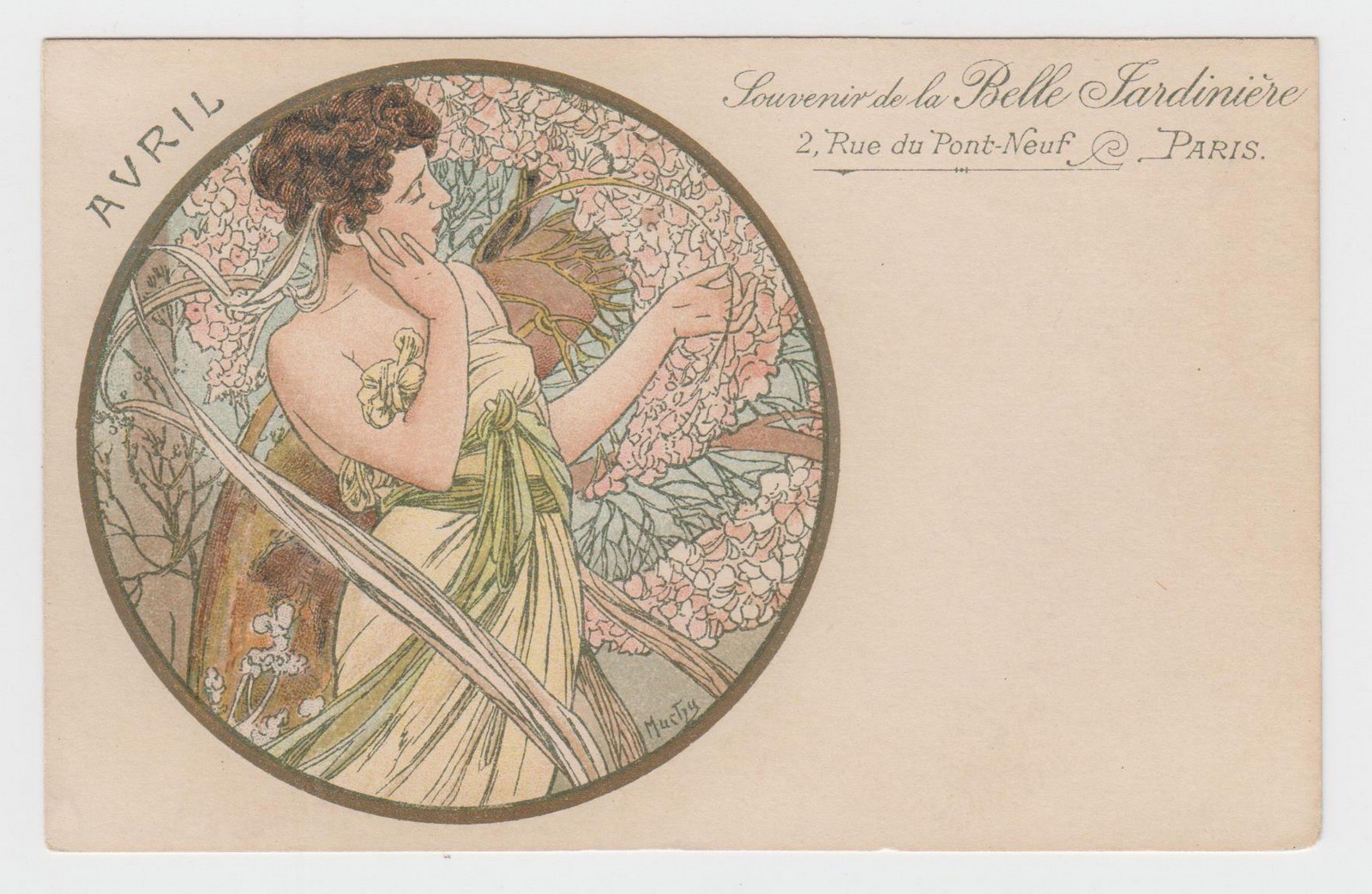Alphonse Mucha Postcard