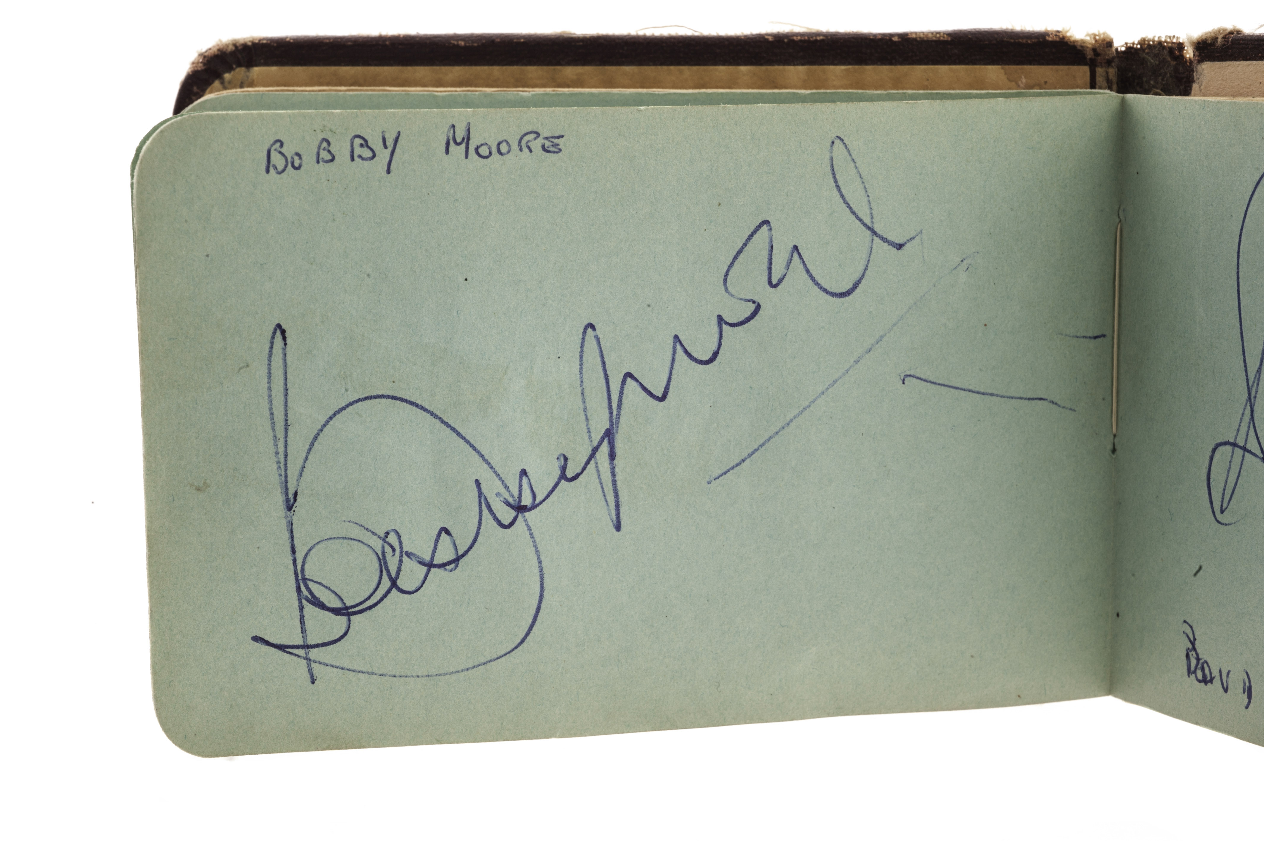 Autograph Album: including the signatures of Bobby Moore, Bernard ...
