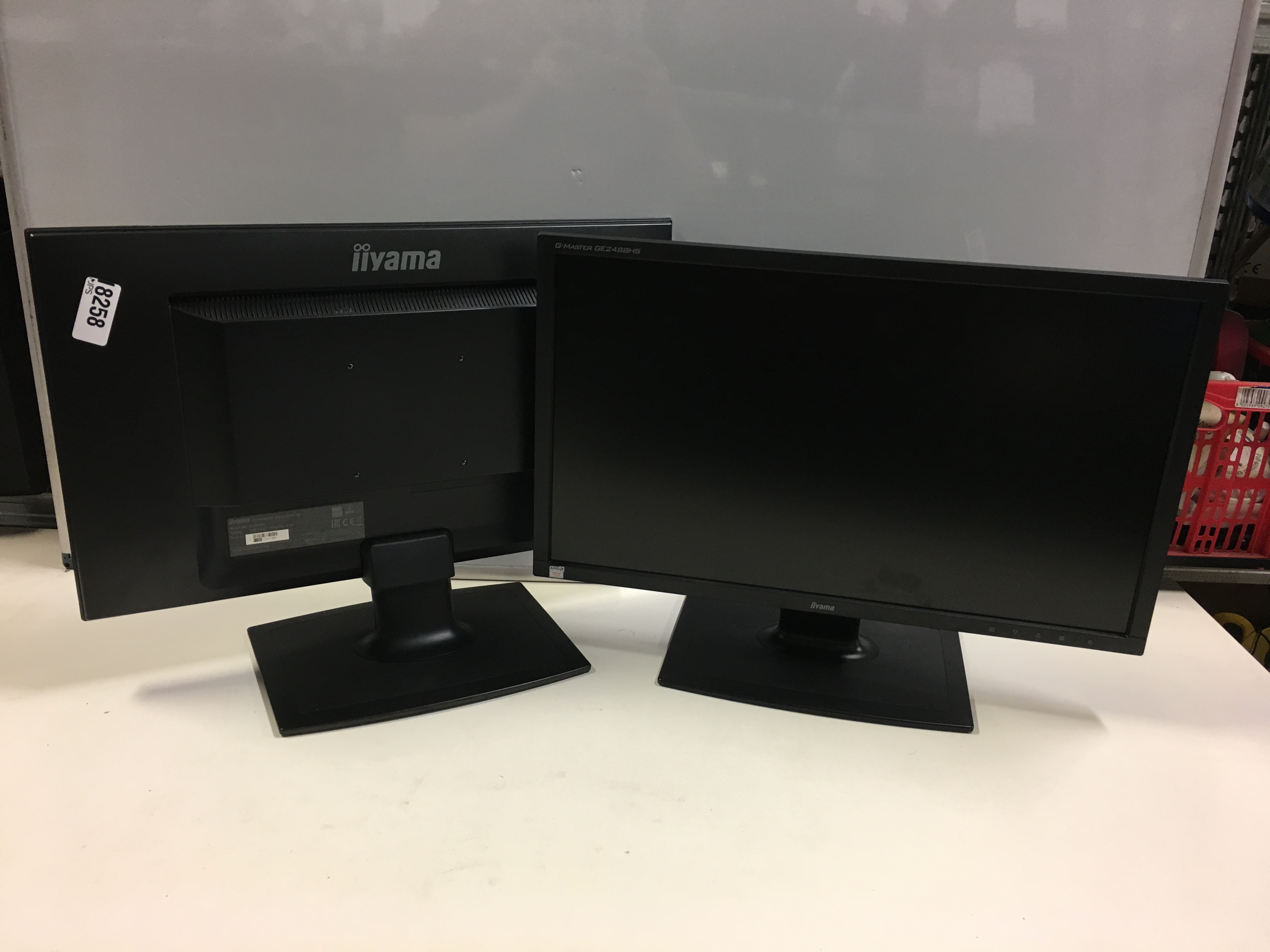 2 x iiyama 24" LCD Computer Monitors Model No: PL2488HThis lot is ...