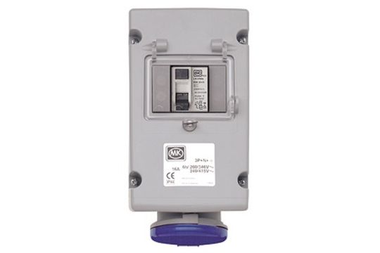 BRAND NEW & BOXED. MK 32A COMMANDO RCD SOCKET OUTLET K13433 BLU 200V ...