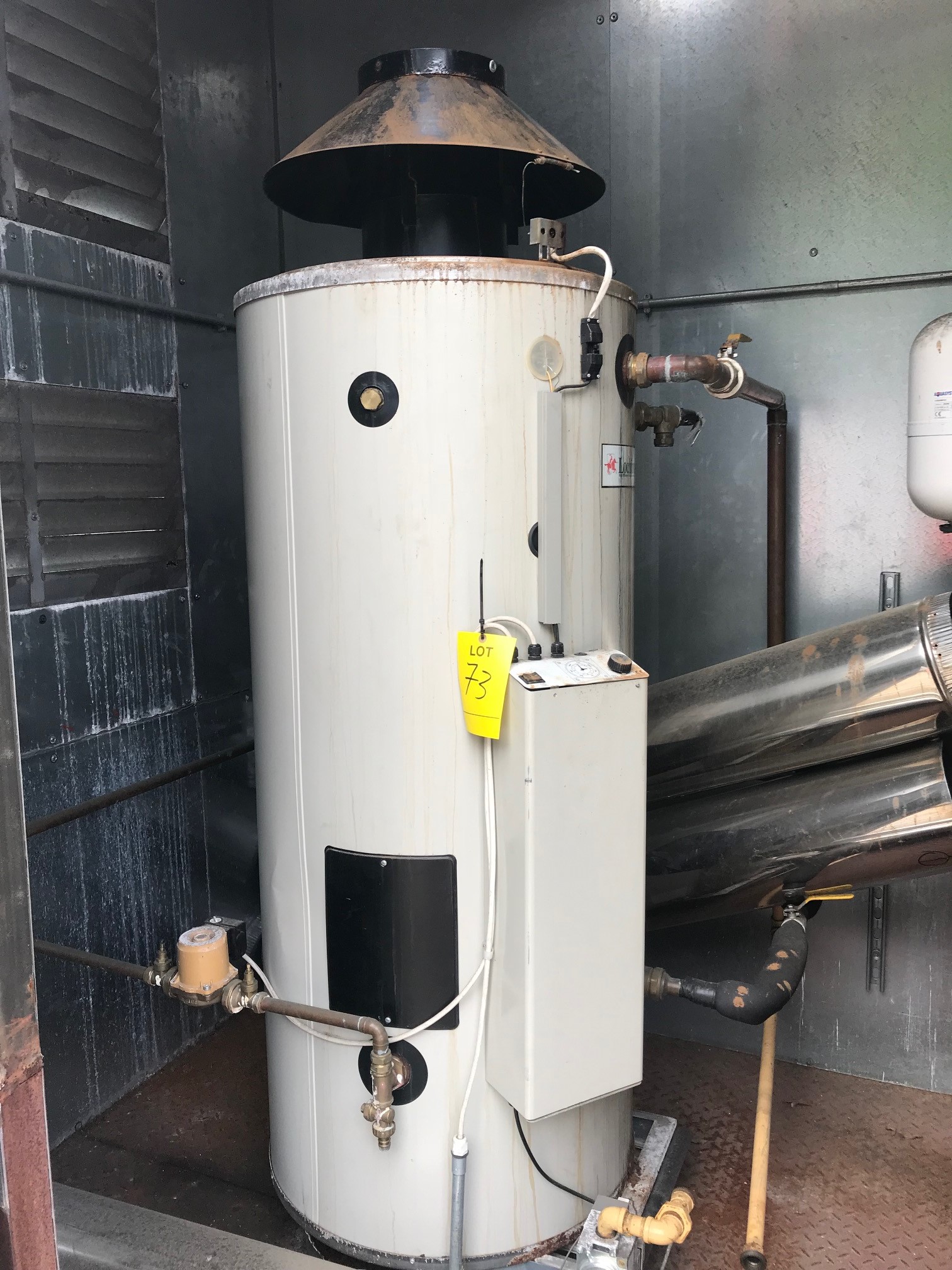 Two Lochinvar CH600 G Gas Fired Water Heaters, in lockable container ...