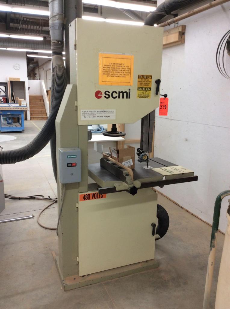 SCMI 20" vertical band saw, mn SC600, sn 682, 480 volt, 3 phase