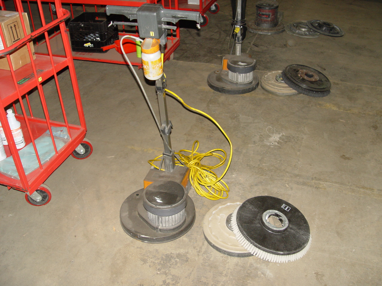 TASKI MONO 42 HI-SPEED FLOOR POLISHER / SCRUBBER WITH 2 ATTACHMENTS