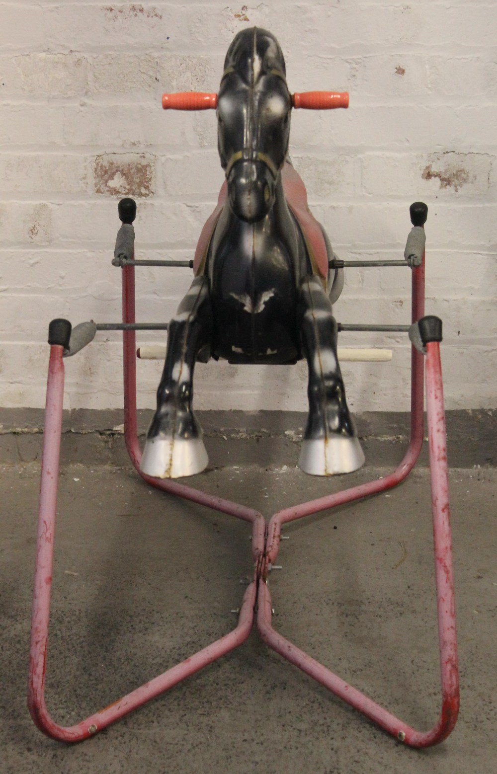 VINTAGE ROCKING HORSE - a 1950s frame mounted Mobo "Prairie" metal ...