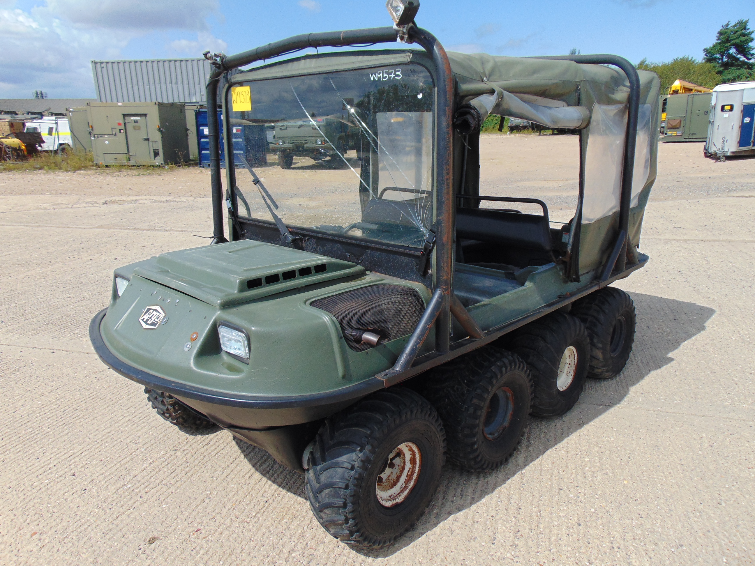 You are bidding on an Argocat Conquest 8x8 Amphibious ATV with Canopy ...