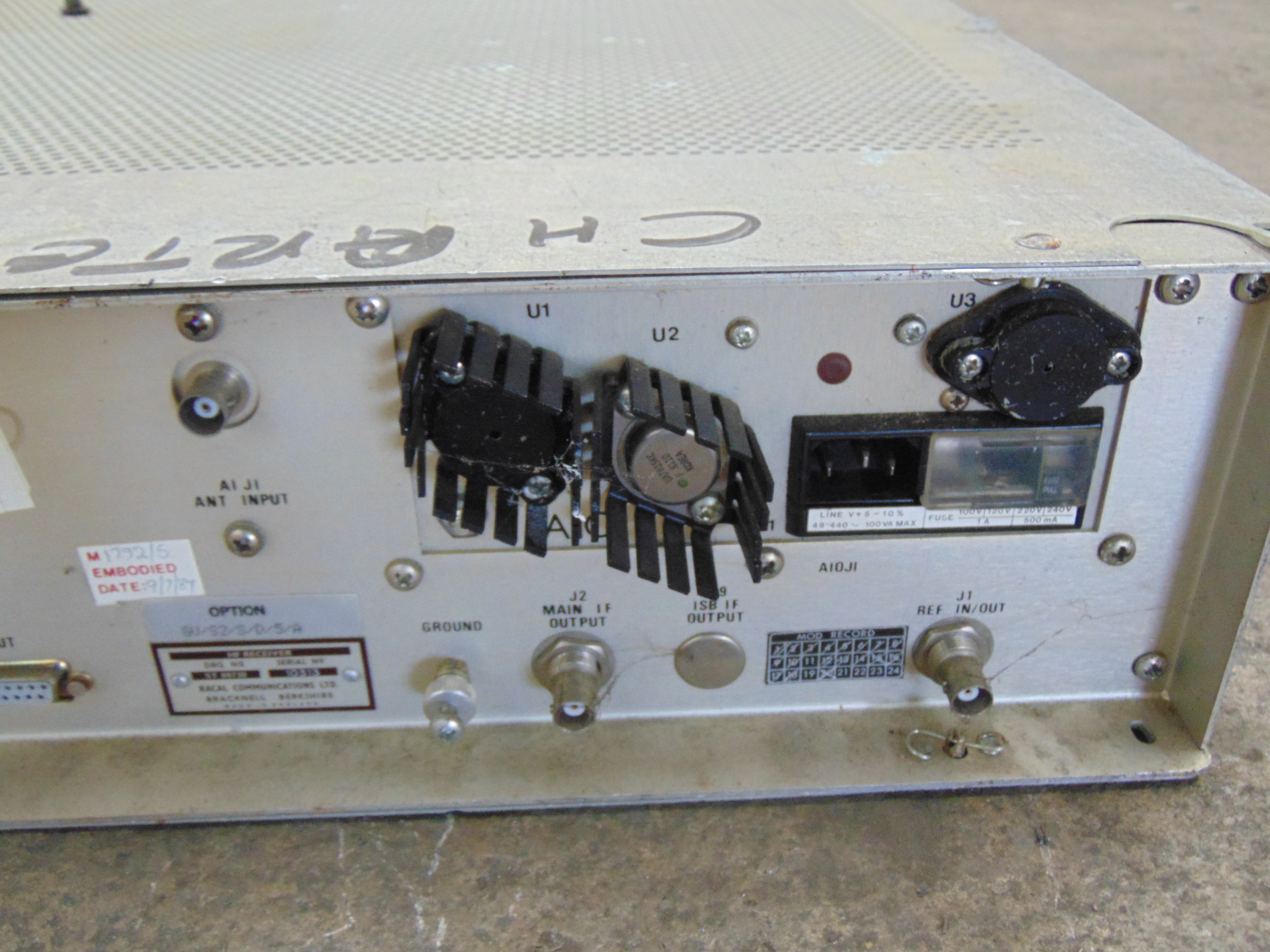 You are bidding on Direct from the UK Ministry Of Defence a Racal ...