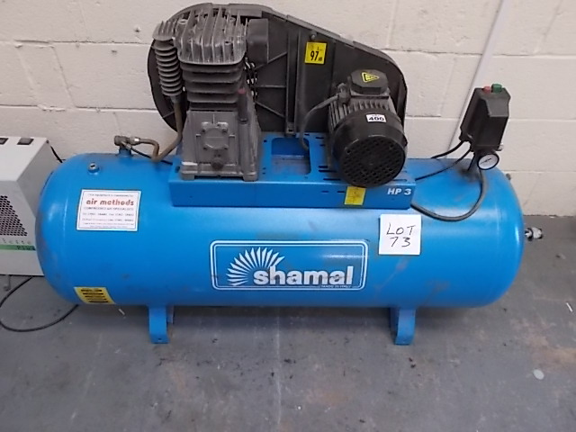 Zoll Shamal model 3700066 HP3 3 phase COMPRESSOR on 130cm air receiving ...