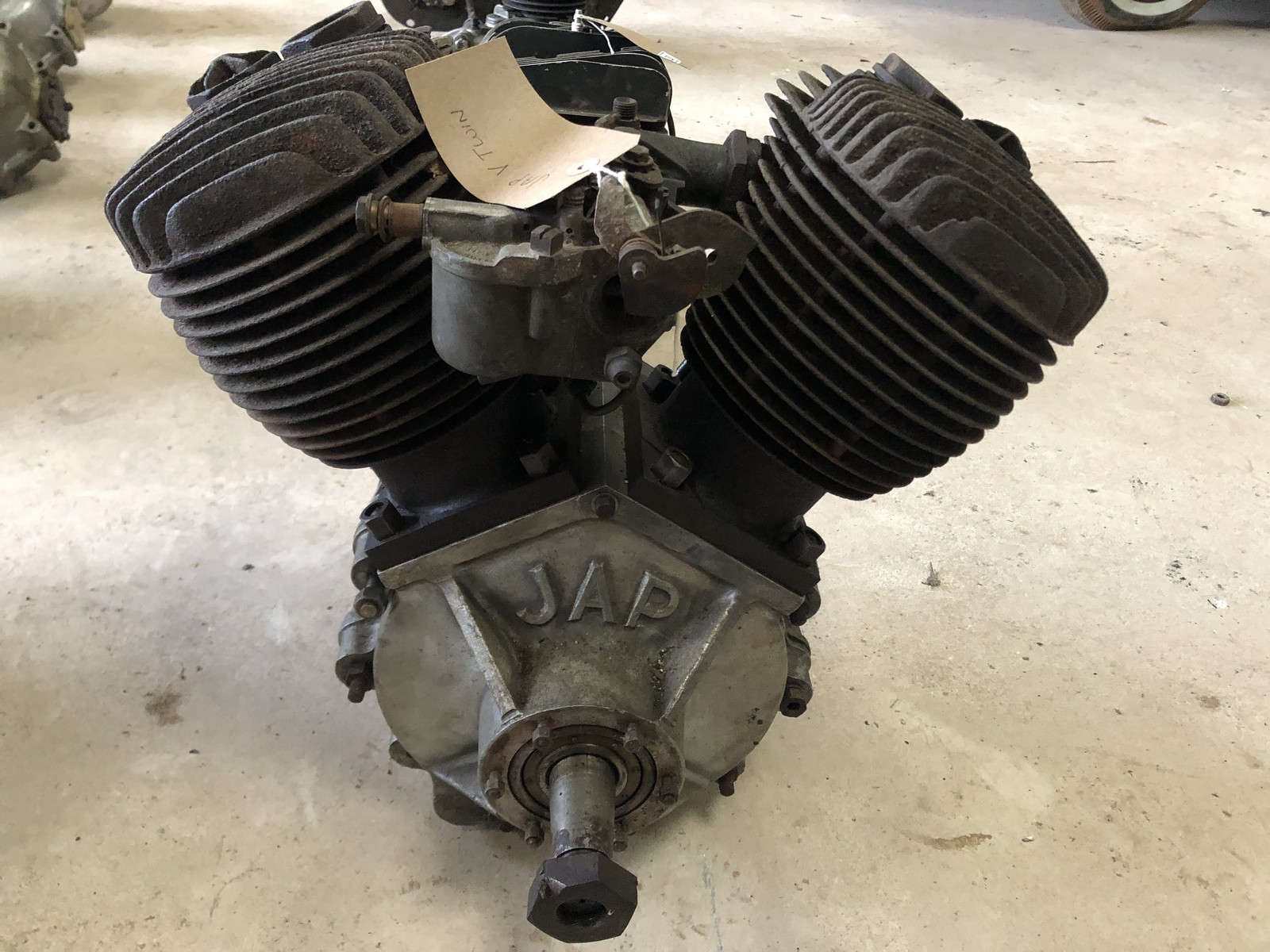 A Jap V twin engine.