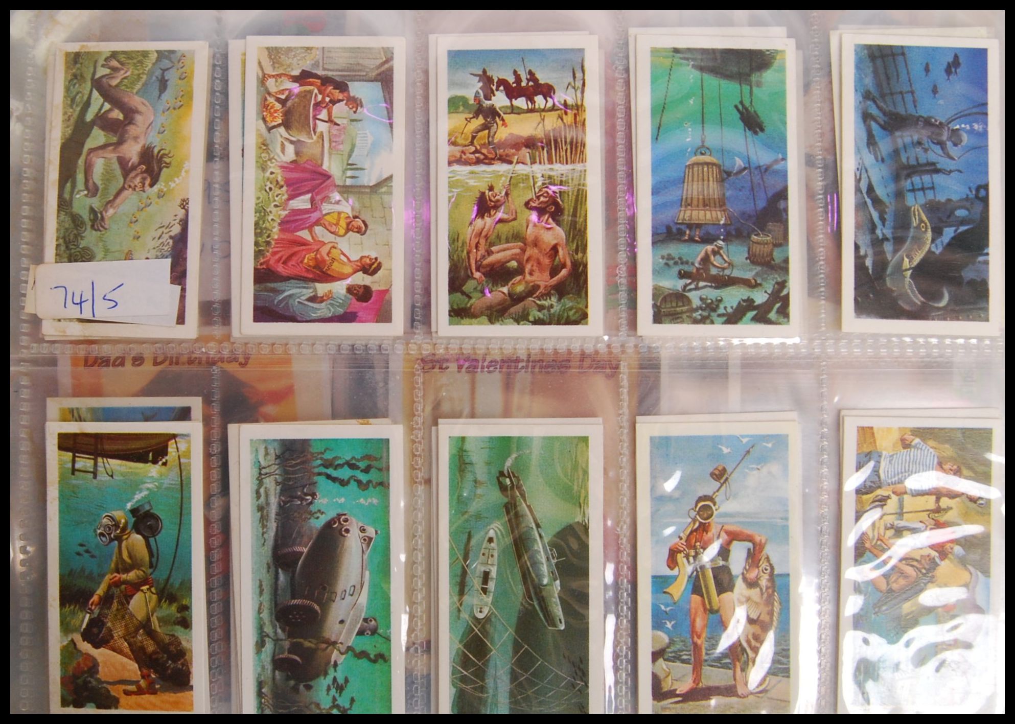 Tea Cards: An album of assorted vintage tea trading cards, all complete ...