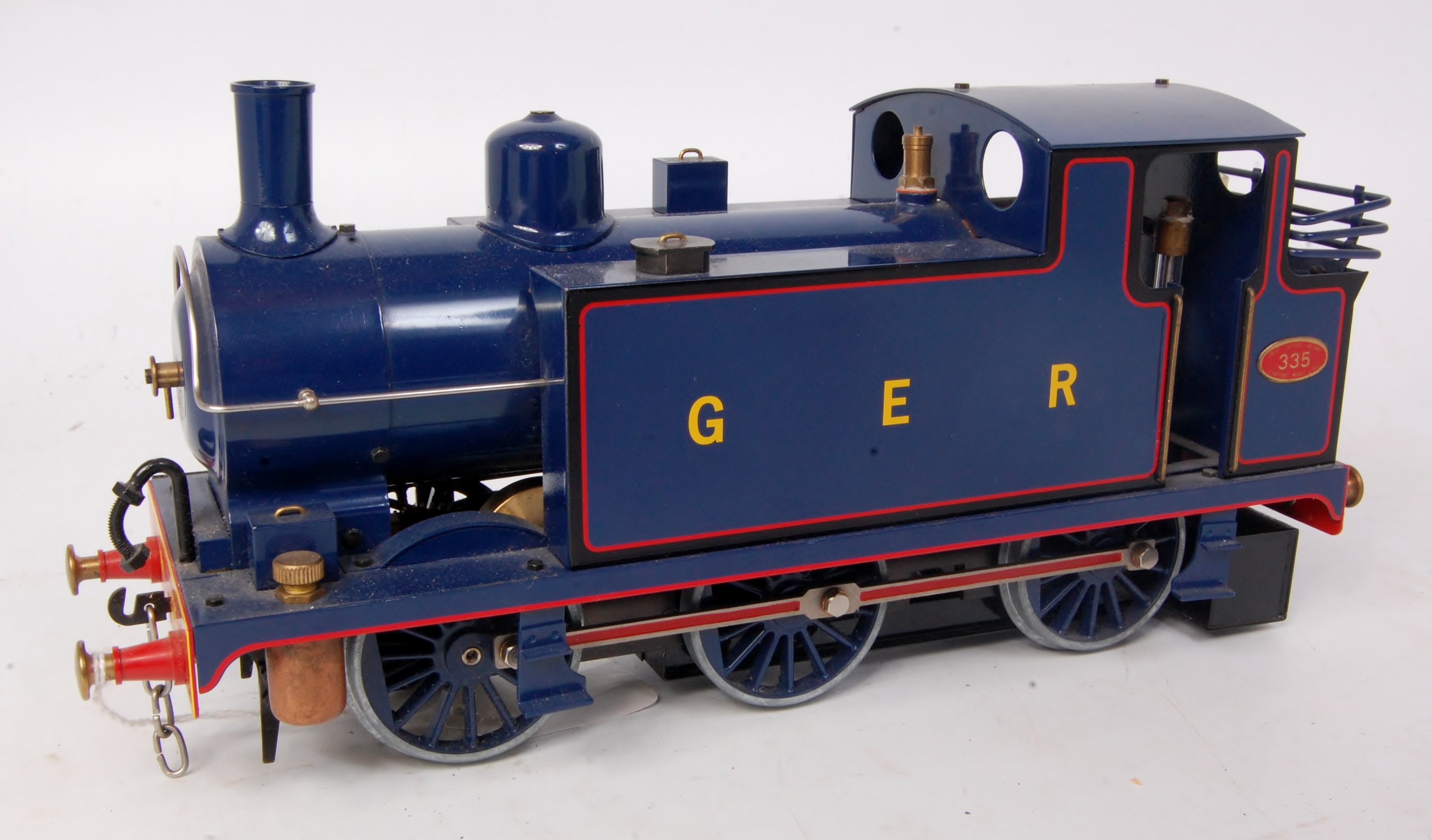 Aster GI blue GER 0-6-0 live steam tank loco No. 335 (VG)